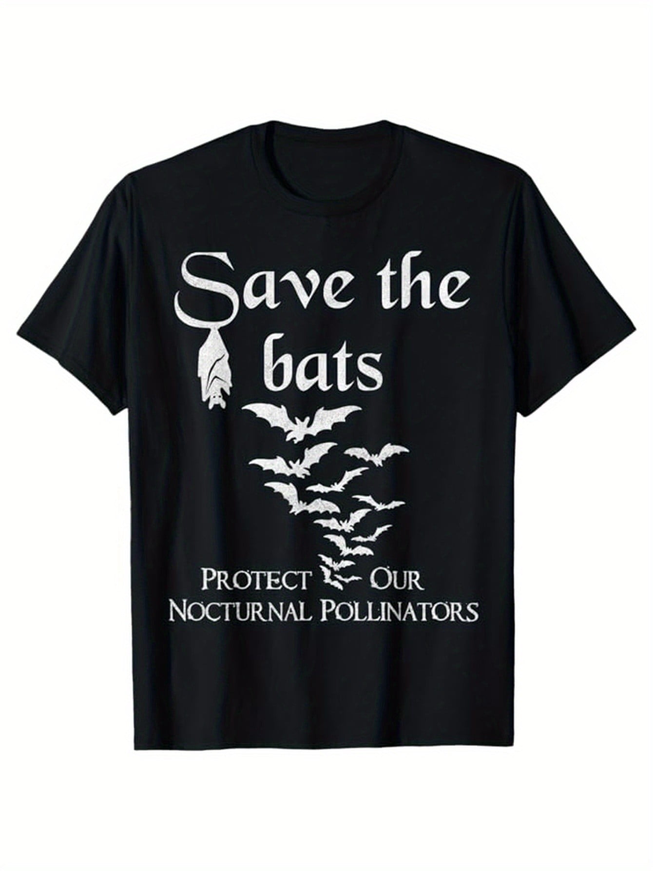 [Cotton Bats Graphic Tee] 100% Cotton Men's Bats Graphic Print T-shirt ...