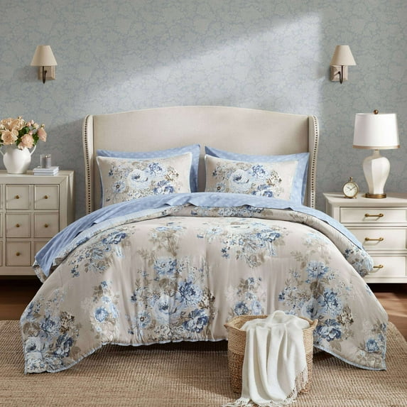 Cotton Bedding Set 7-Piece Cal King 7 Piece Vintage-inspired Collection ...