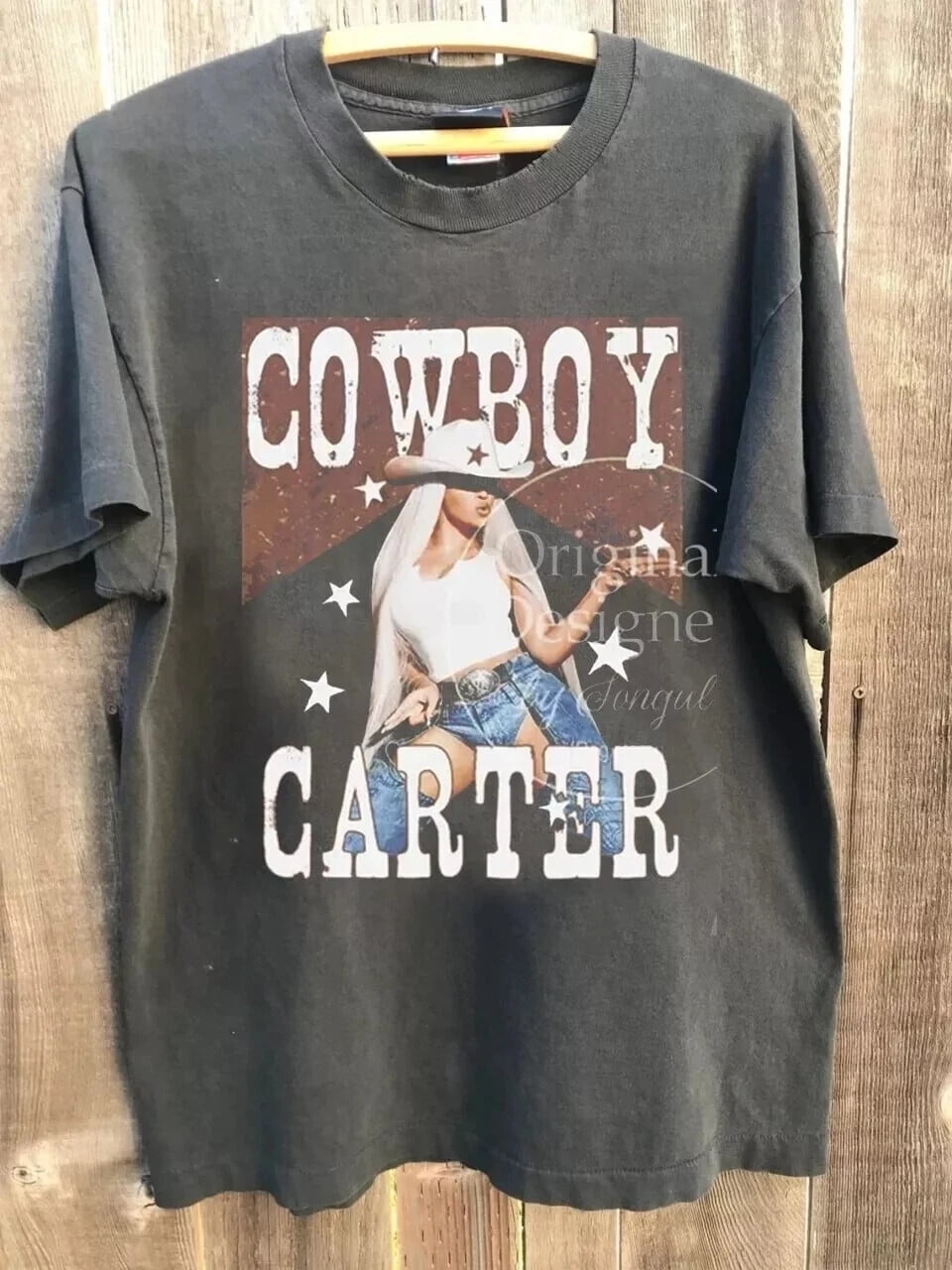 Cotton Black Short Sleeve Beyonce Cowboy Carter Tour 2025 Album Fan Tee ...