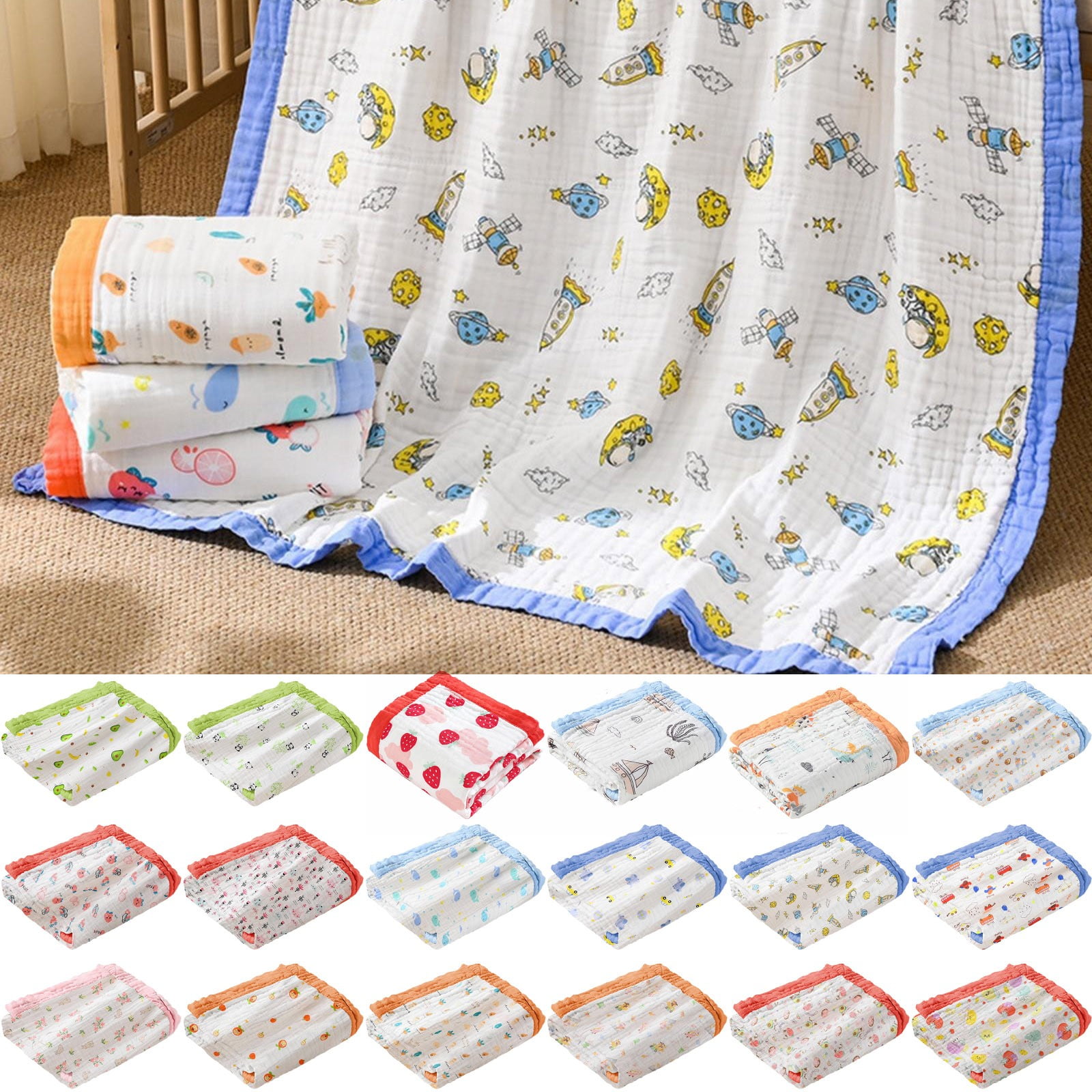 Cotton Blanket Walmart Offers! Cotton Blanket F Small Flower Rabbit ...
