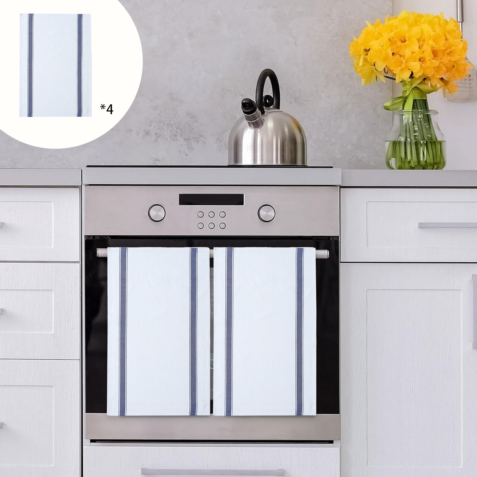 Cotton Blend Kitchen Towels, Soft Absorbent Table Cloths, Polyester ...