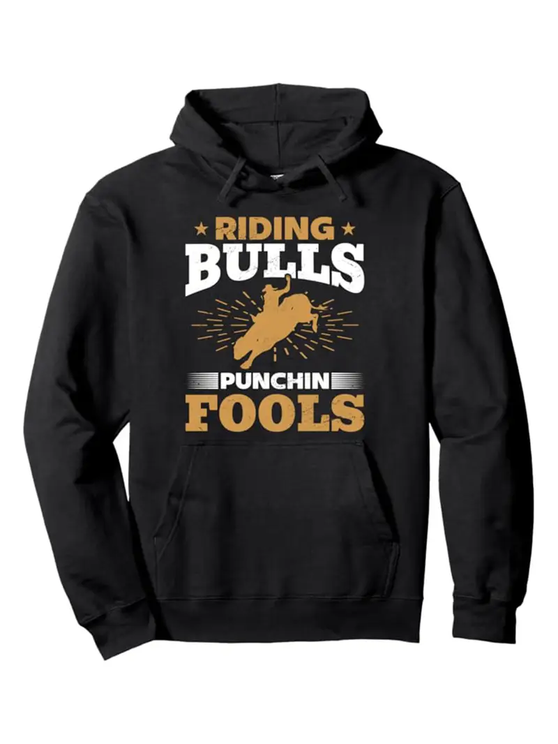 Cotton Blend Western Cowboy Print Men's Simple Style Warm Pullover ...