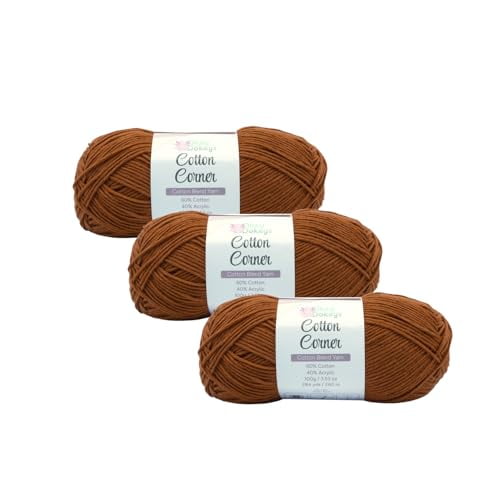 Cotton Blend Yarn 300g/852yds, 60% Cotton and 40% Acrylic, Never ...