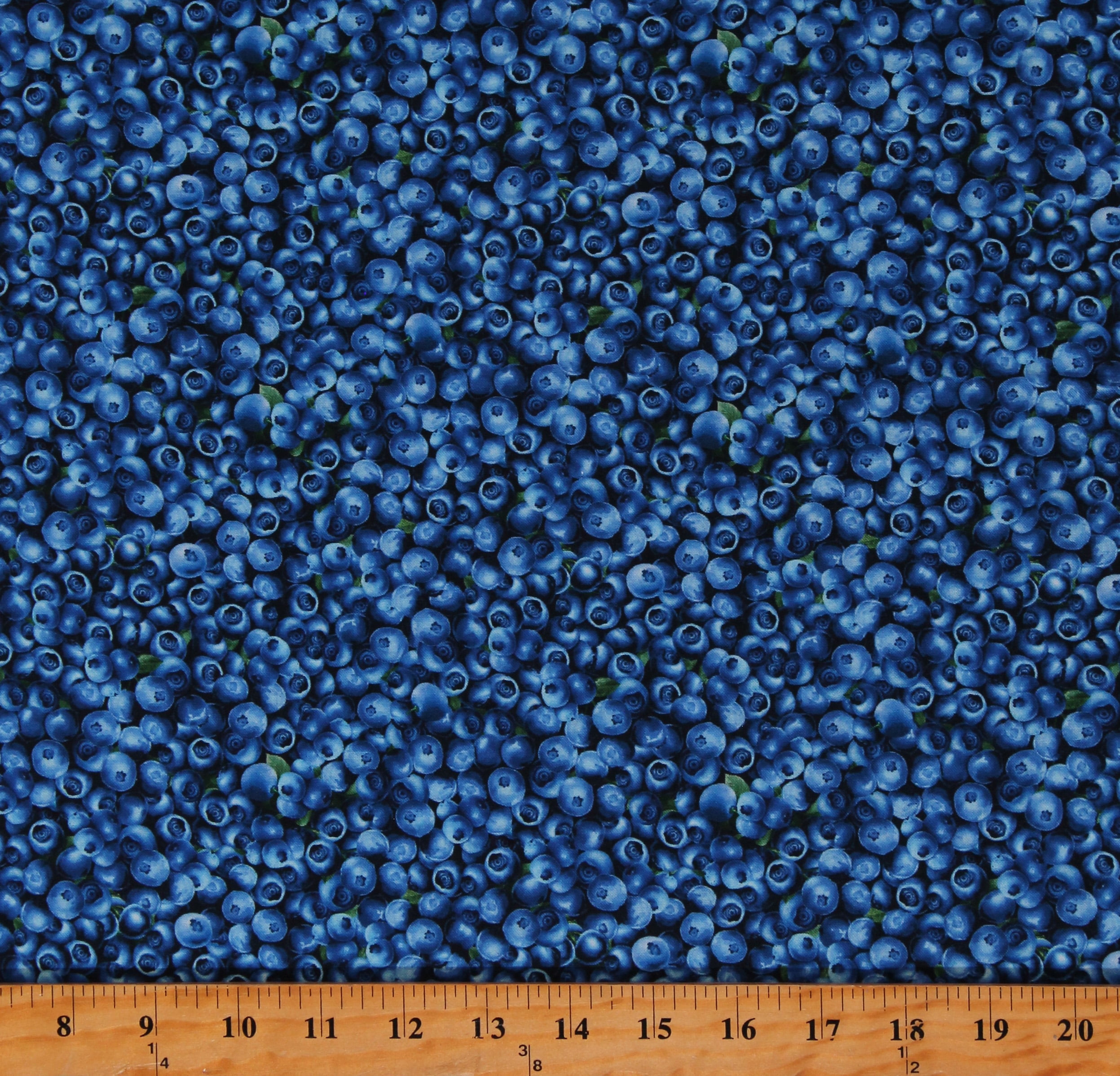 Cotton Blueberry Packed Blueberries Fruit Food Leaves Chow Blue Cotton ...