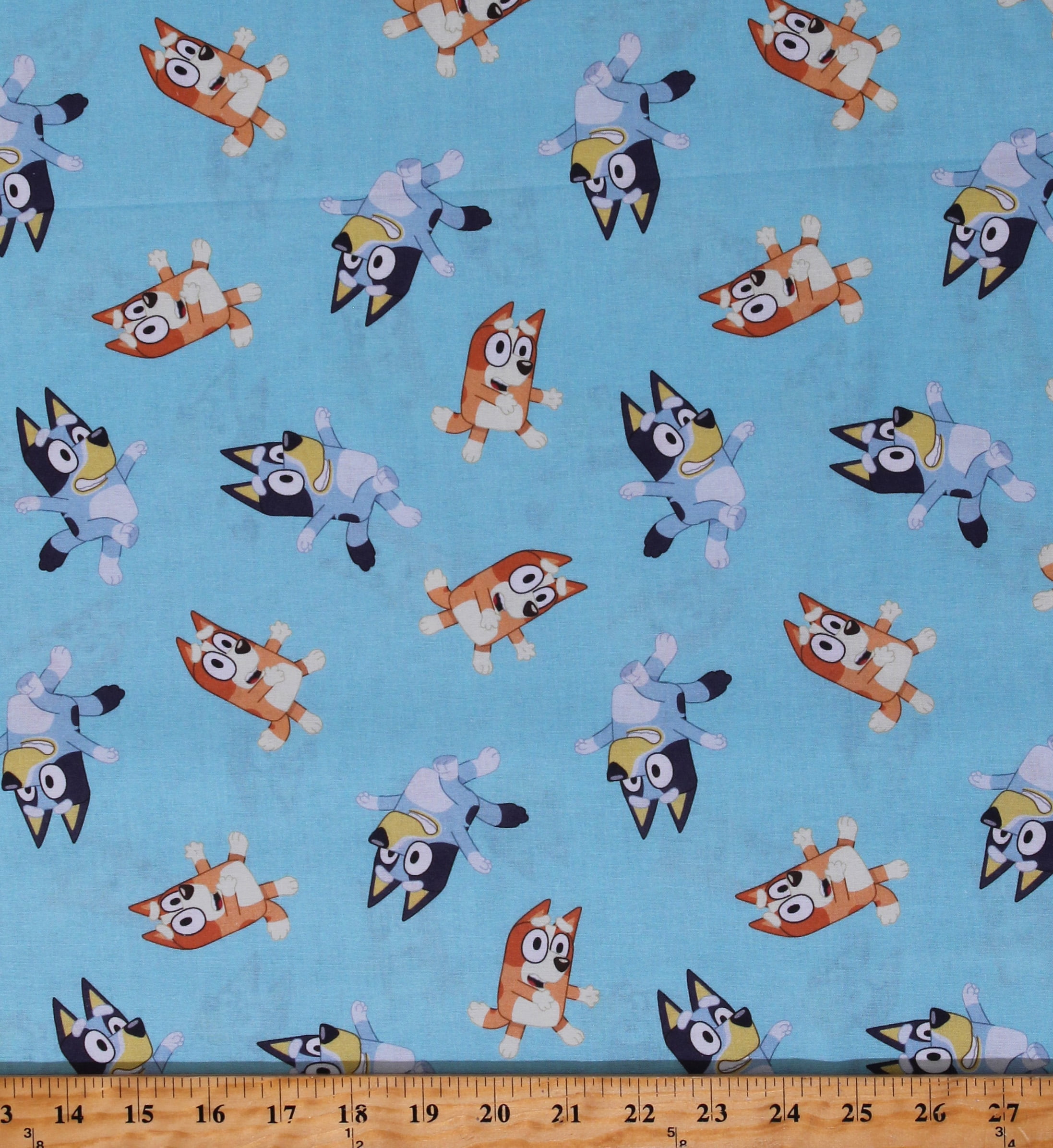 Springs Creative Cotton Bluey and Bingo Dogs Fabric, 44" Wide, Sold by ...