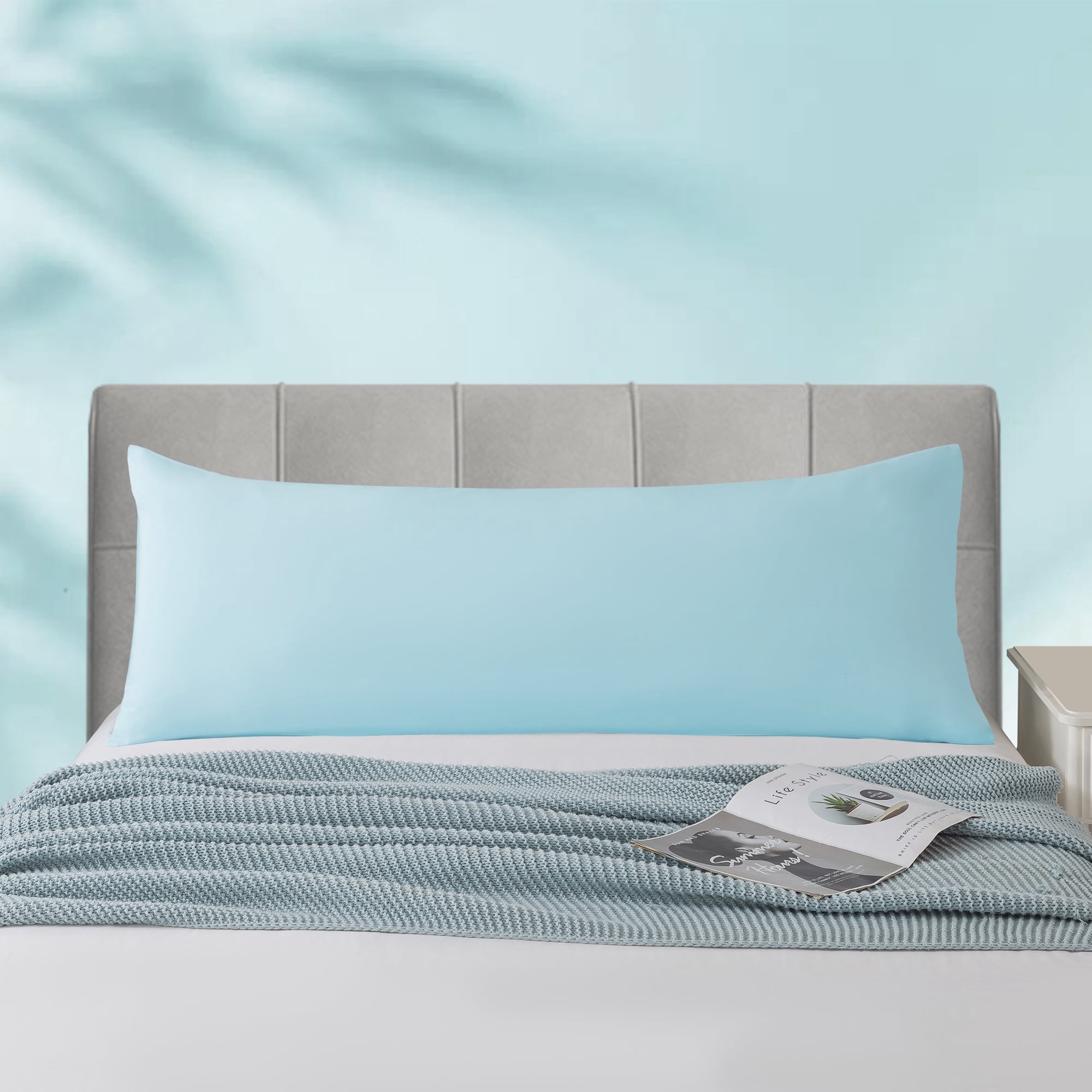 Cotton Body Pillow Case with Zipper Long Body Pillow Cover for Adult ...