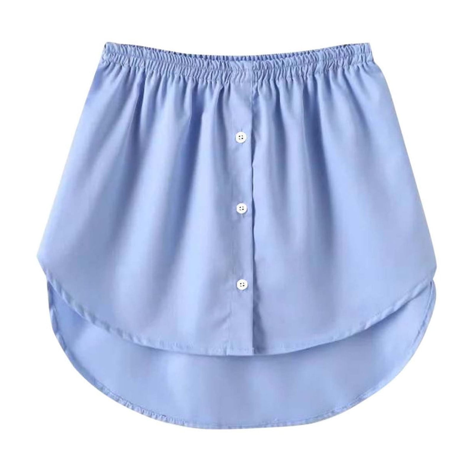 Cotton Bottom Skirt Extender for Layering Half Shirts Removable ...