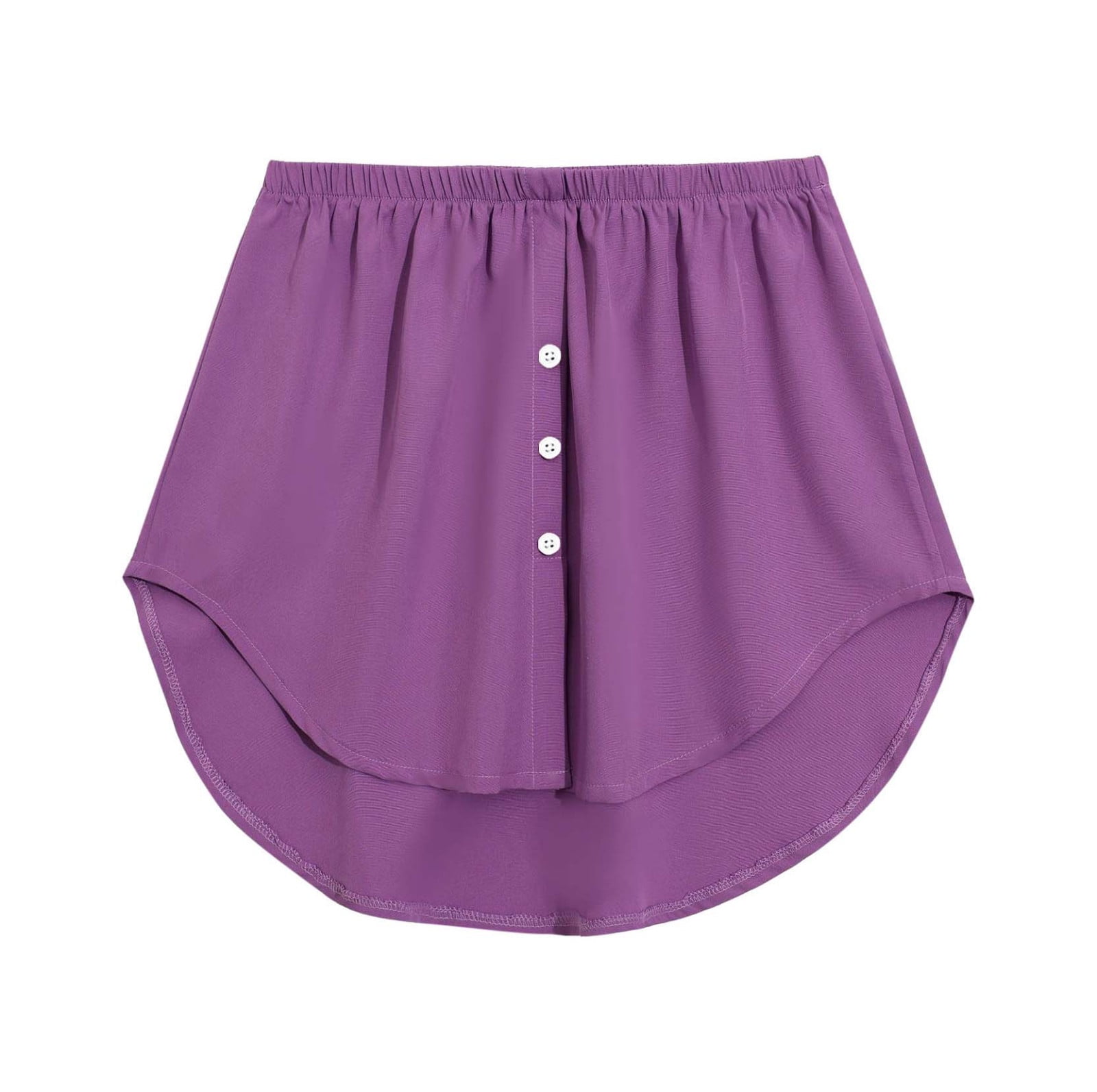 Cotton Bottom Skirt Extender for Layering Half Shirts Removable ...