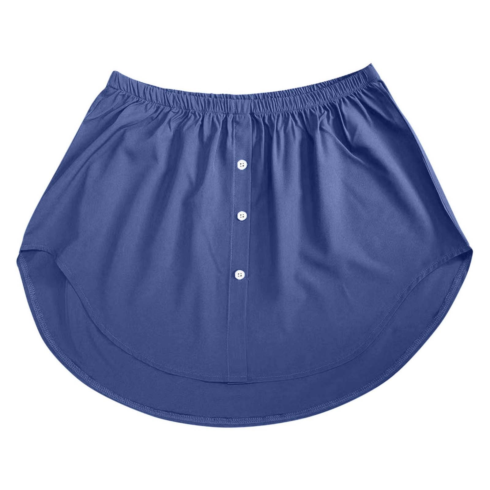 Cotton Bottom Skirt Extender for Layering Half Shirts Removable ...
