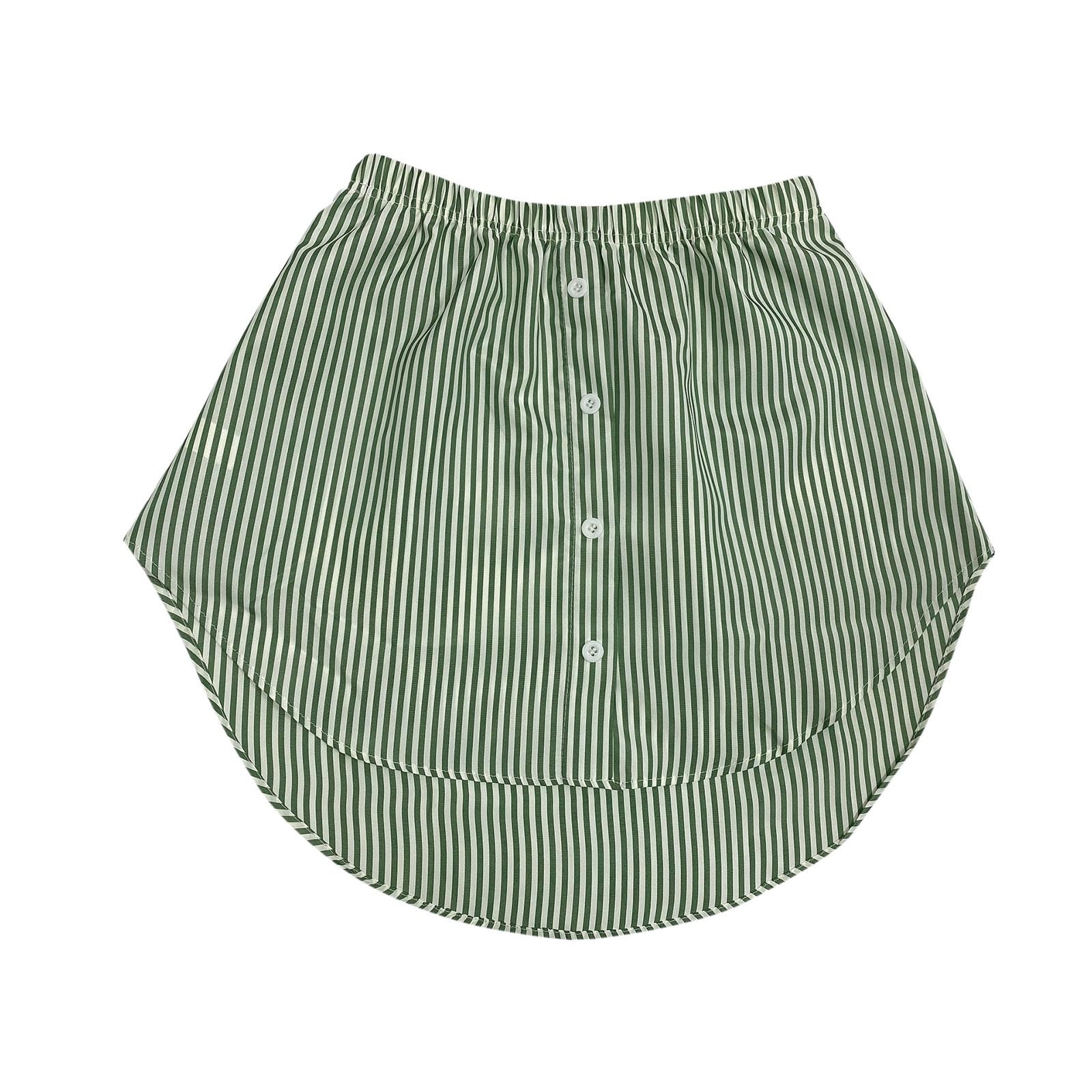 Cotton Bottom Skirt Extender for Layering Half Shirts Removable ...