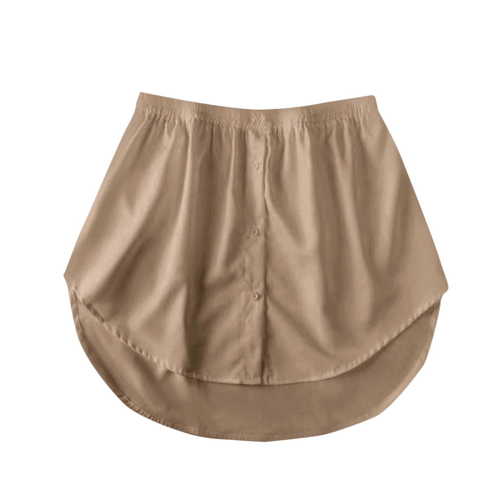 Cotton Bottom Skirt Extender for Layering Half Shirts Removable ...