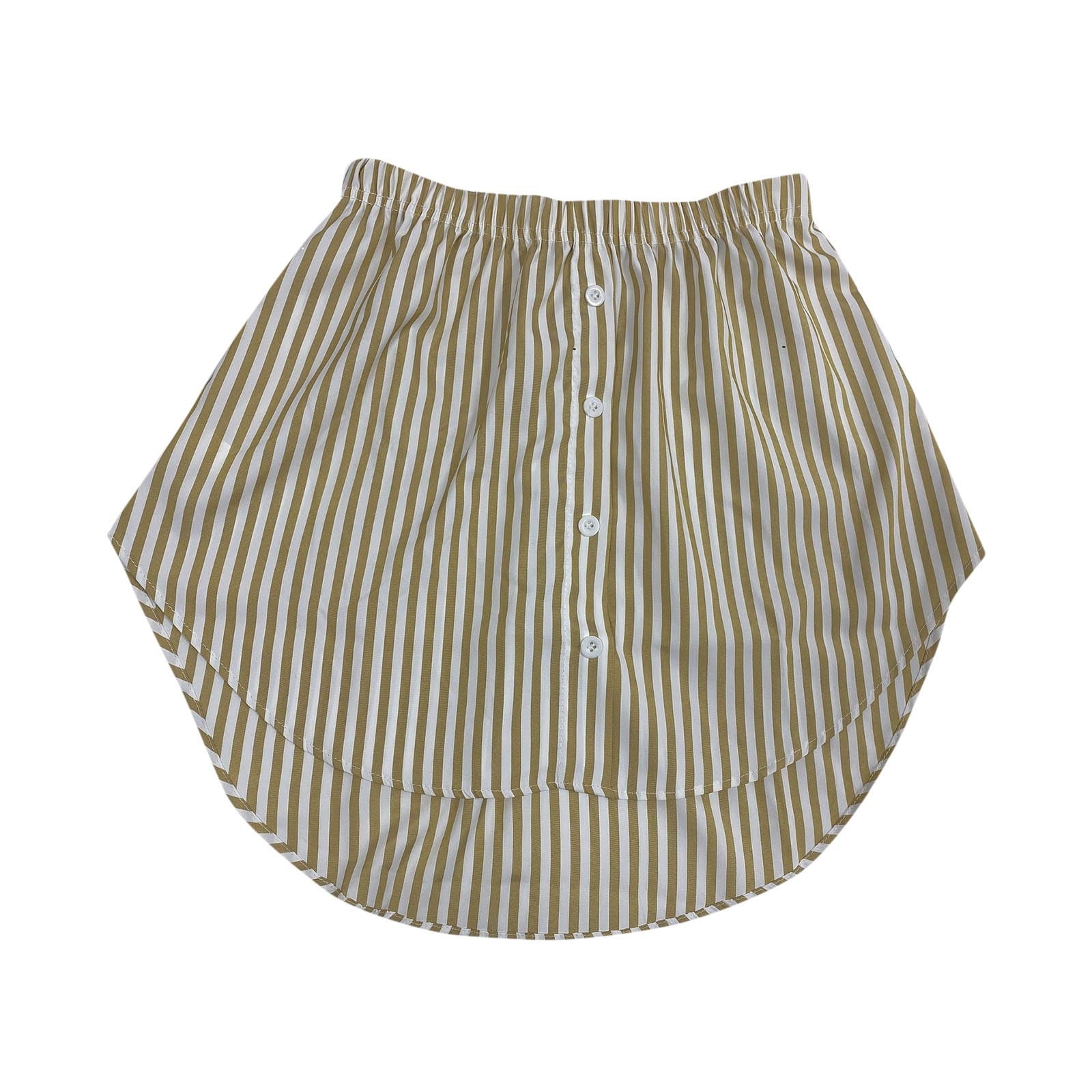 Cotton Bottom Skirt Extender for Layering Half Shirts Removable ...