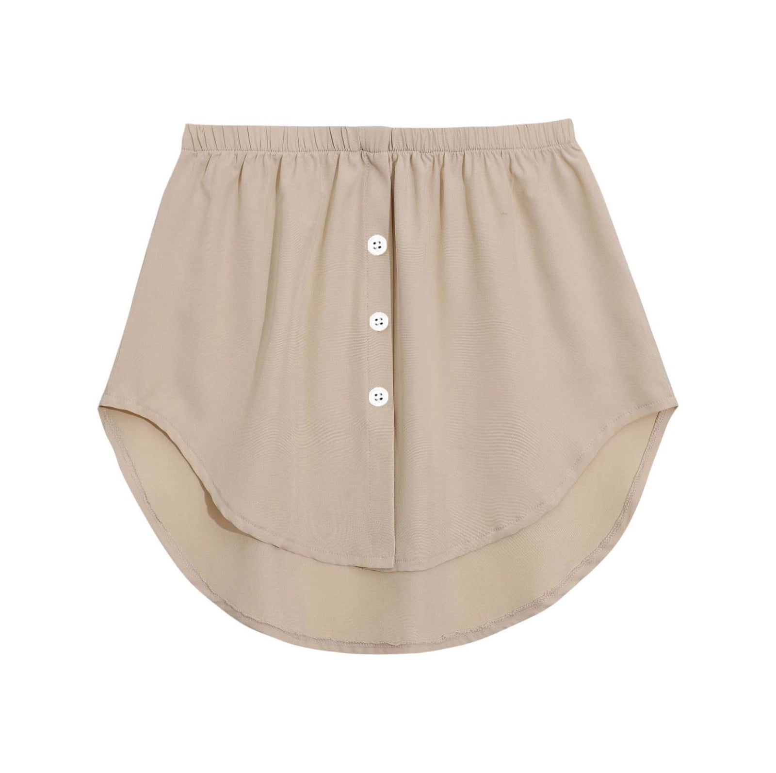 Cotton Bottom Skirt Extender for Layering Half Shirts Removable ...
