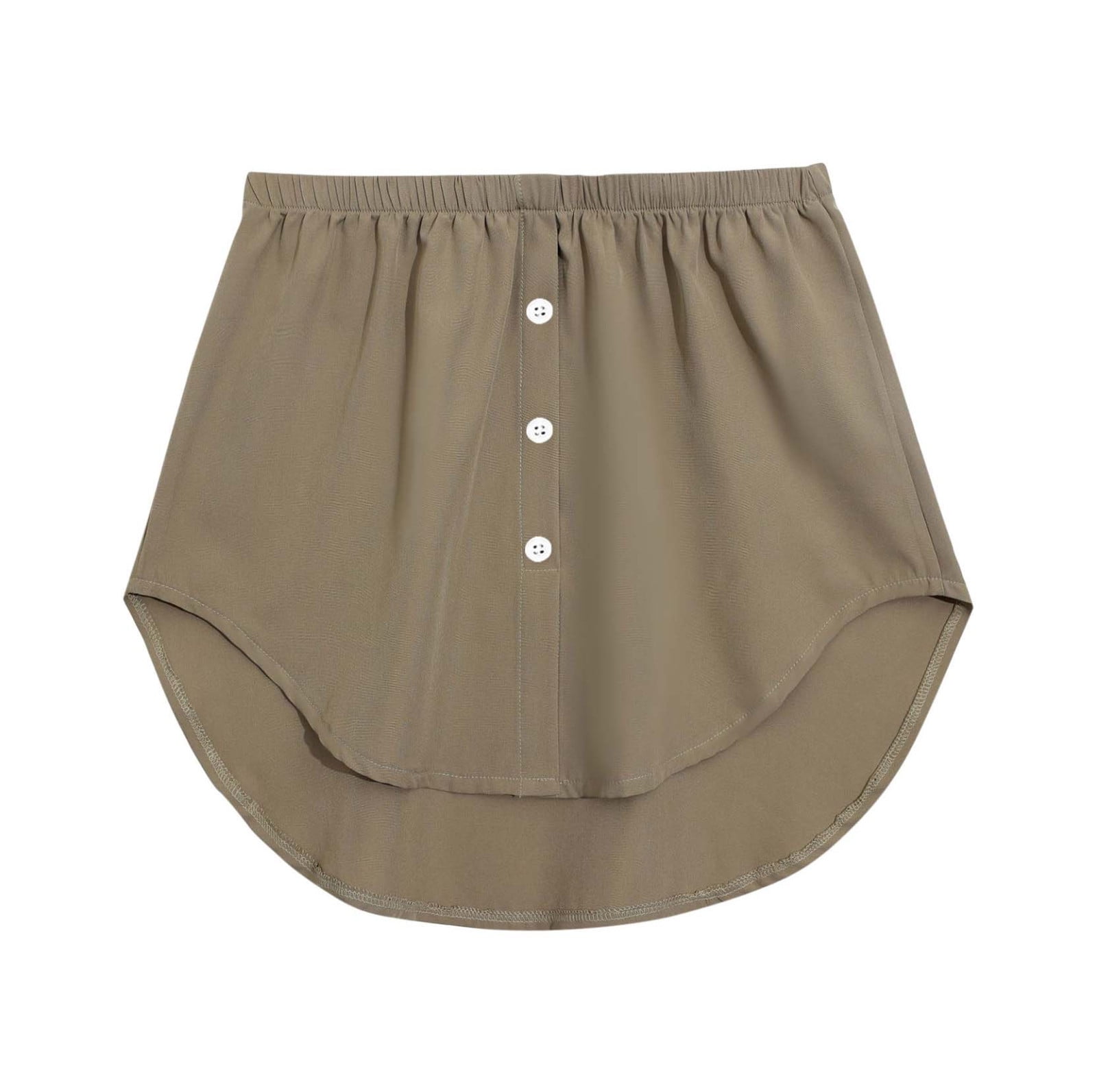 Cotton Bottom Skirt Extender for Layering Half Shirts Removable ...