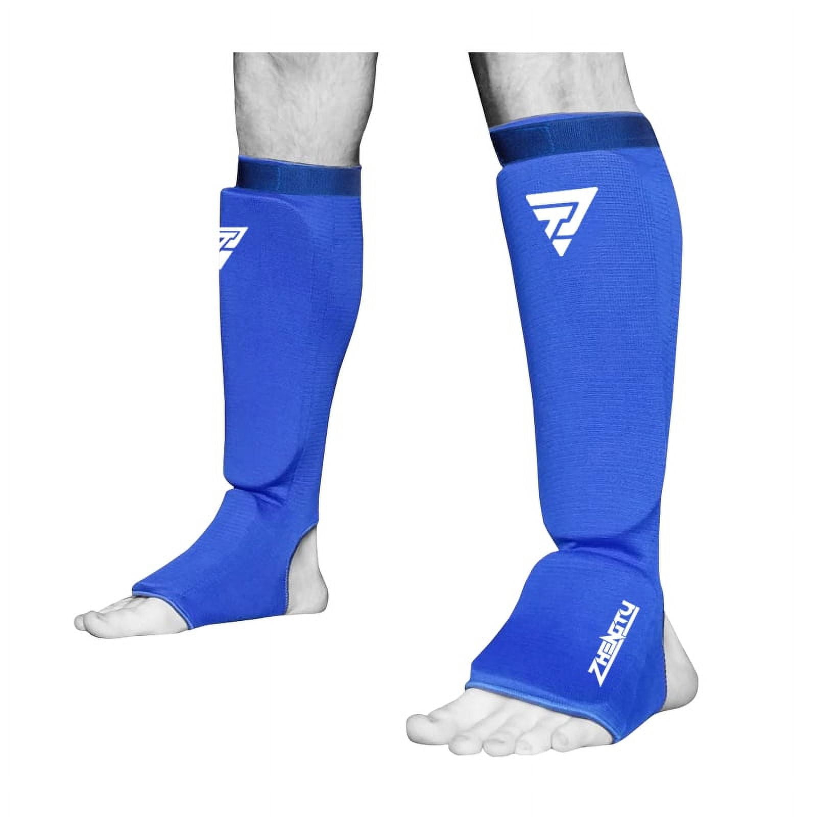 Cotton Boxing Shin Guards MMA Instep Ankle Protector Foot Protection ...