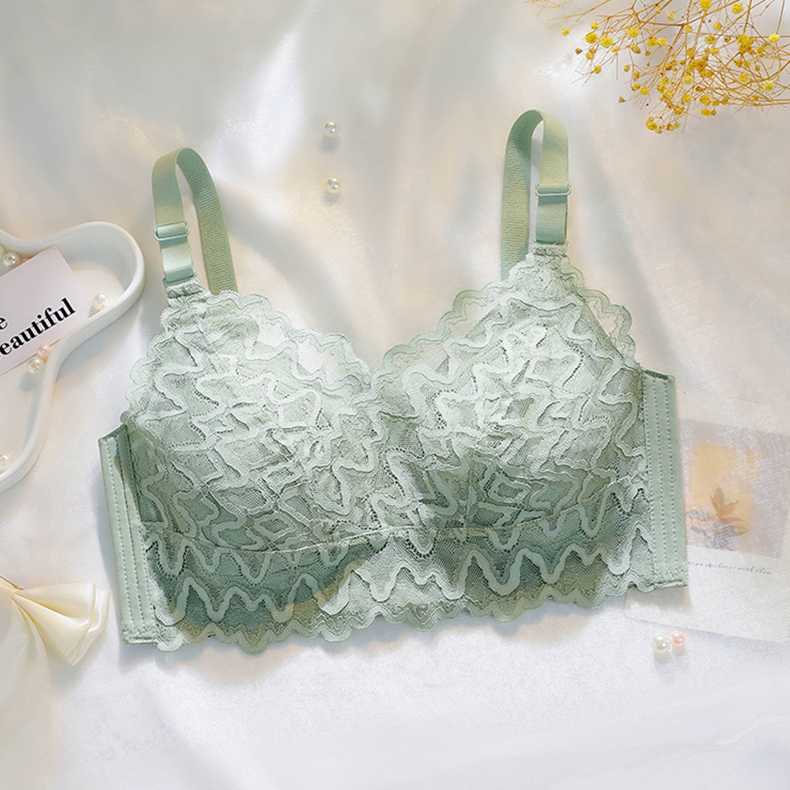 Cotton Bras for Women Comfort Wireless Small Bras Push Up Bra Cotton Bra Christmas Gifts ...