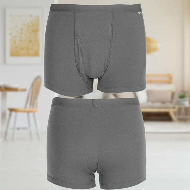 Breathable Cotton Incontinence Underwear for Men, Washable, Reusable ...