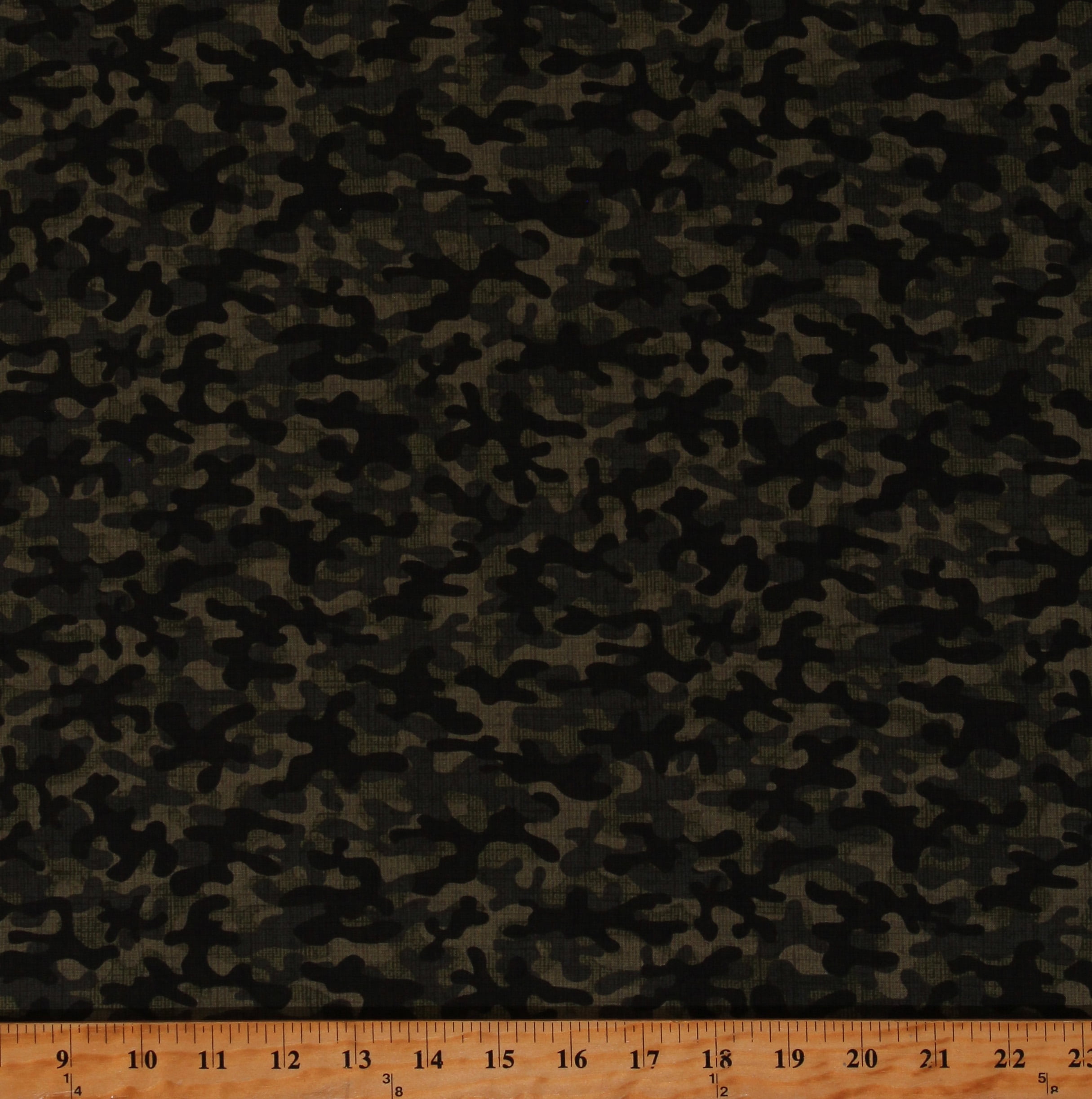 Cotton Camouflage Camo Blender Green Black Cotton Fabric Print by the ...