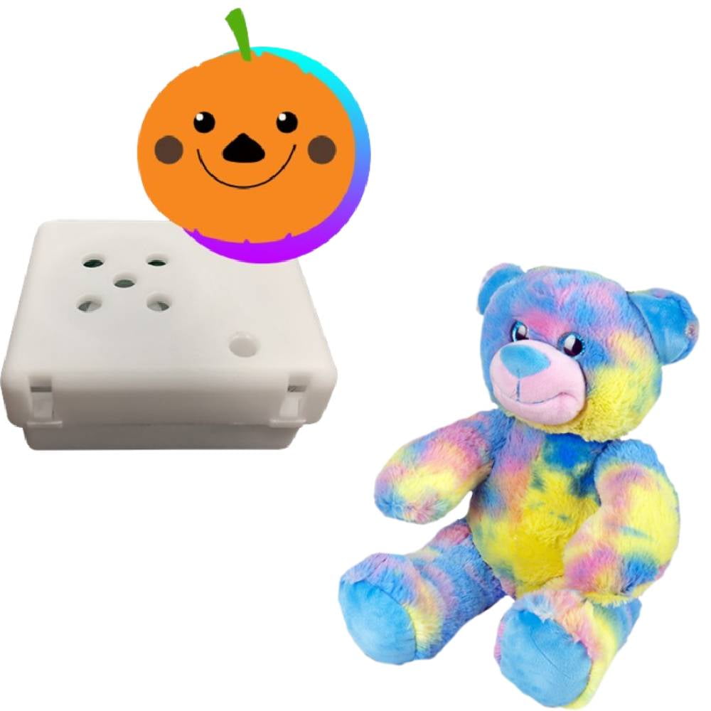 Cotton Candy Bear 16 Inch Halloween Plush Toy with Removable Spooky ...
