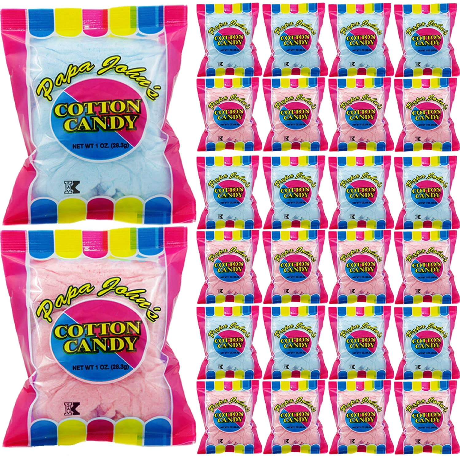 Cotton Candy Blue and Pink Party Flavors Supplies Birthday Treats for ...