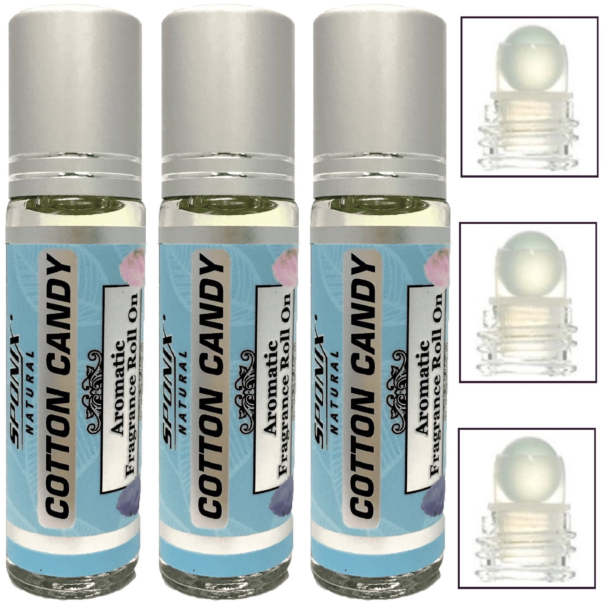 Cotton Candy Body Roll on 10 mL (0.33 Oz) - Fragrance Oil Infused ...