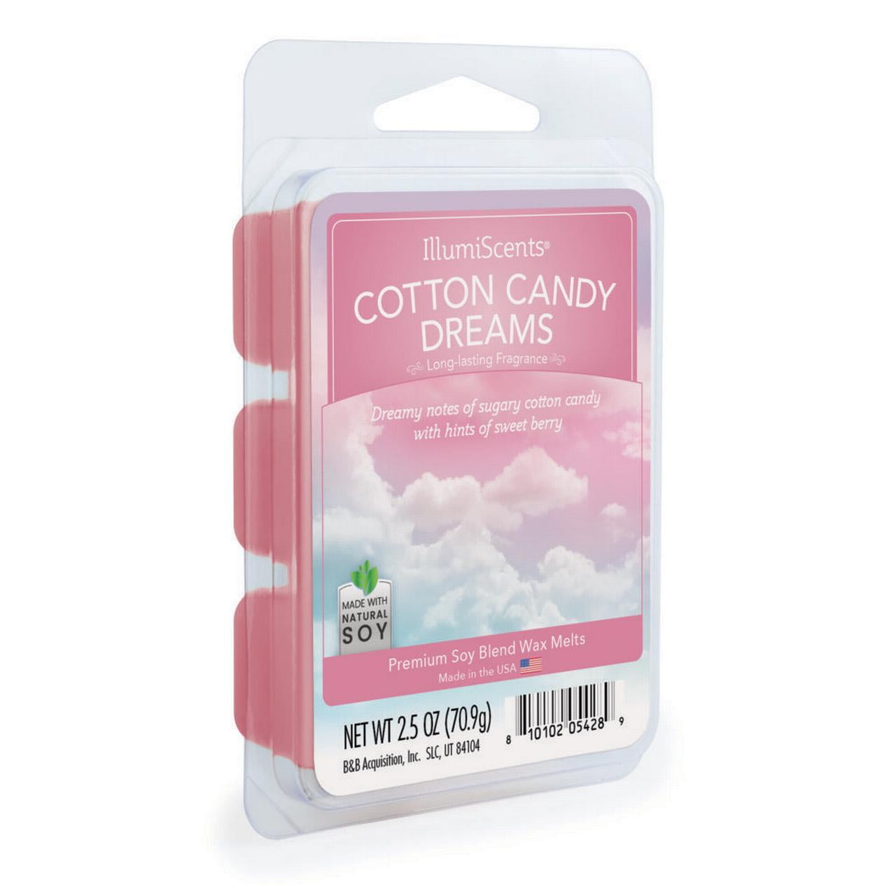 IllumiScents Cotton Candy Dream Wax Melts Highly Fragrant Soy Blend, 2. ...
