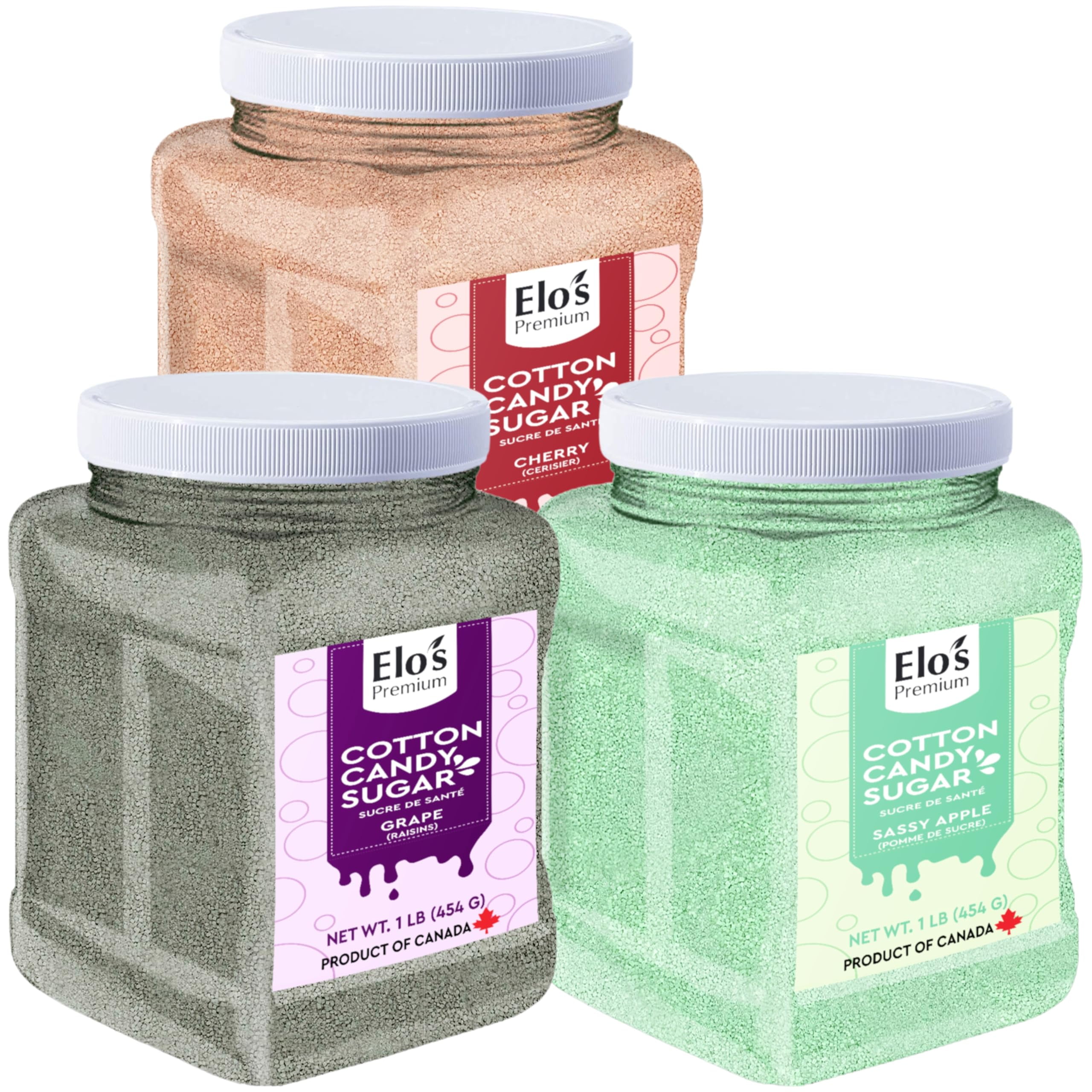 Cotton Candy Floss Sugar (3 Pack / 1lb x 3) | Sassy Apple, Cherry ...