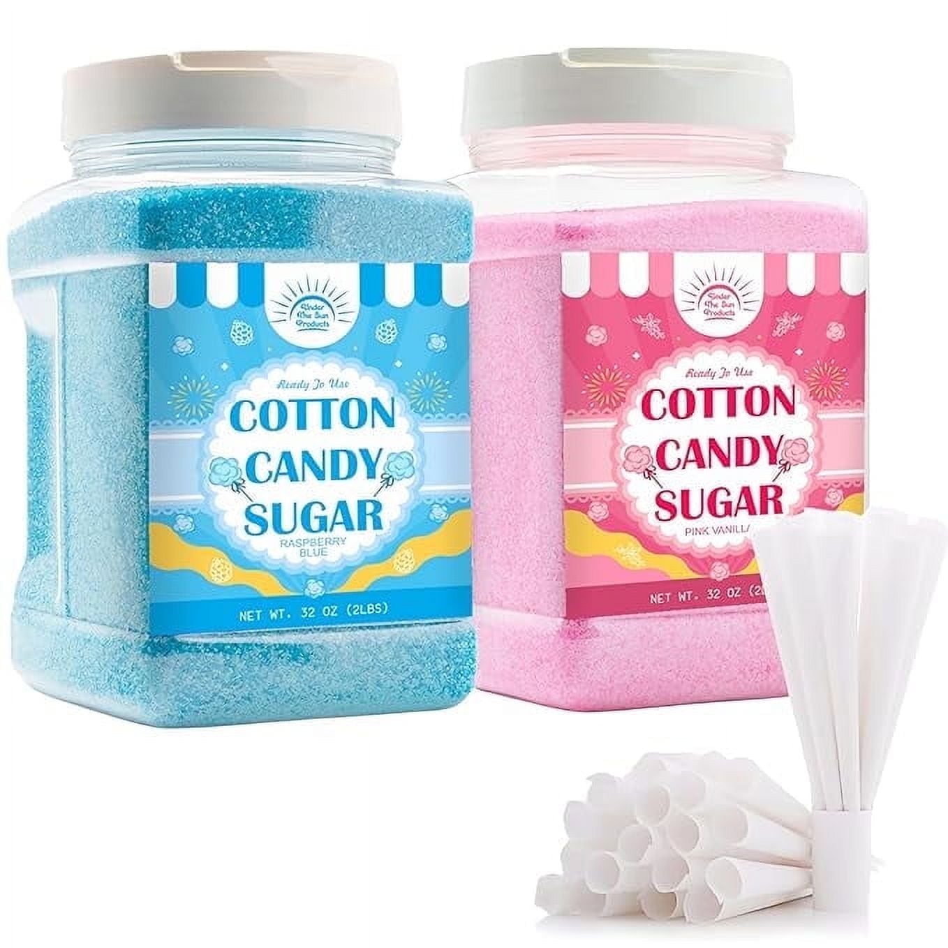 Under the Sun Products Cotton Candy Floss Sugar Package 2ct Pink ...
