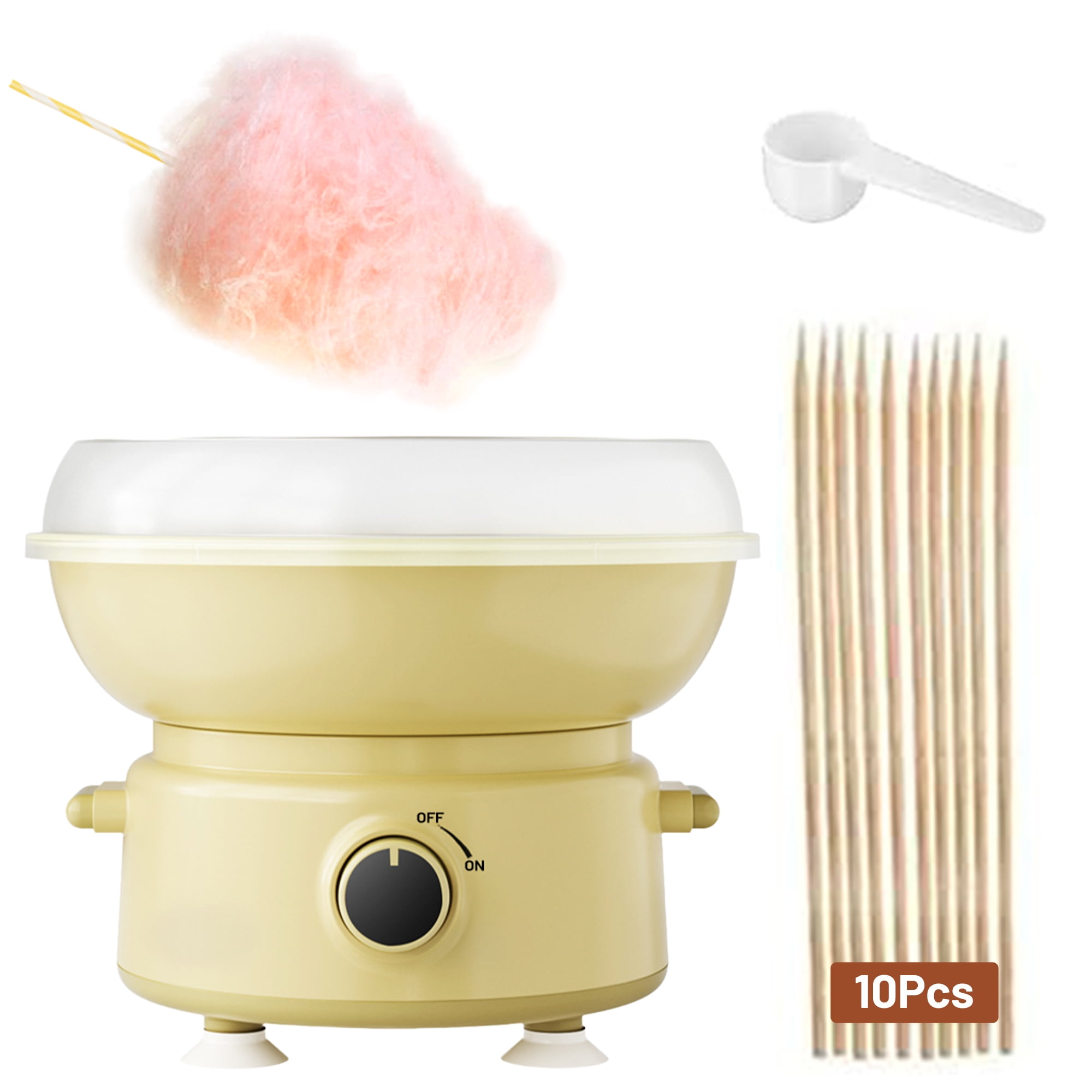 Cotton Candy Machine - 400W Portable with Large Splash-Proof Plate ...