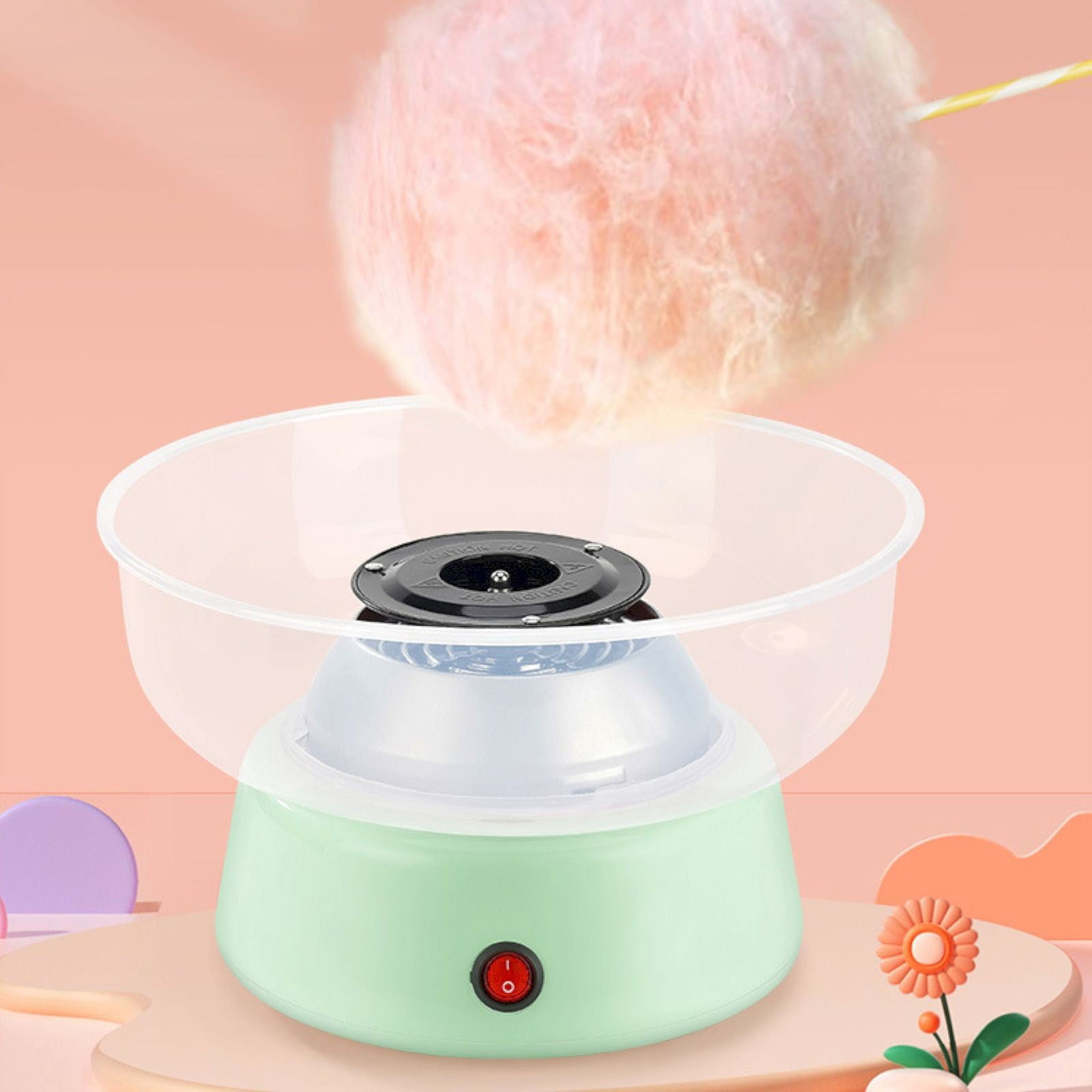 Cotton Candy Machine - Bright, Colorful Style- Makes Hard and Sugar ...