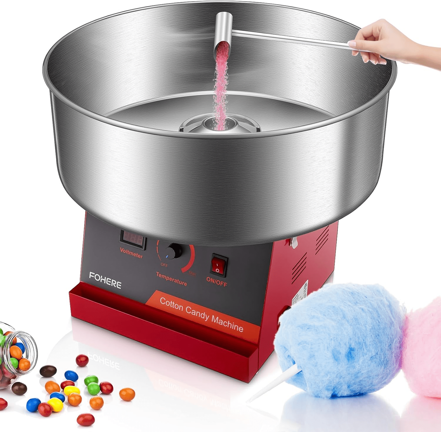 Cotton Candy Machine Commercial, 1000W Cotton Candy Maker Machine ...
