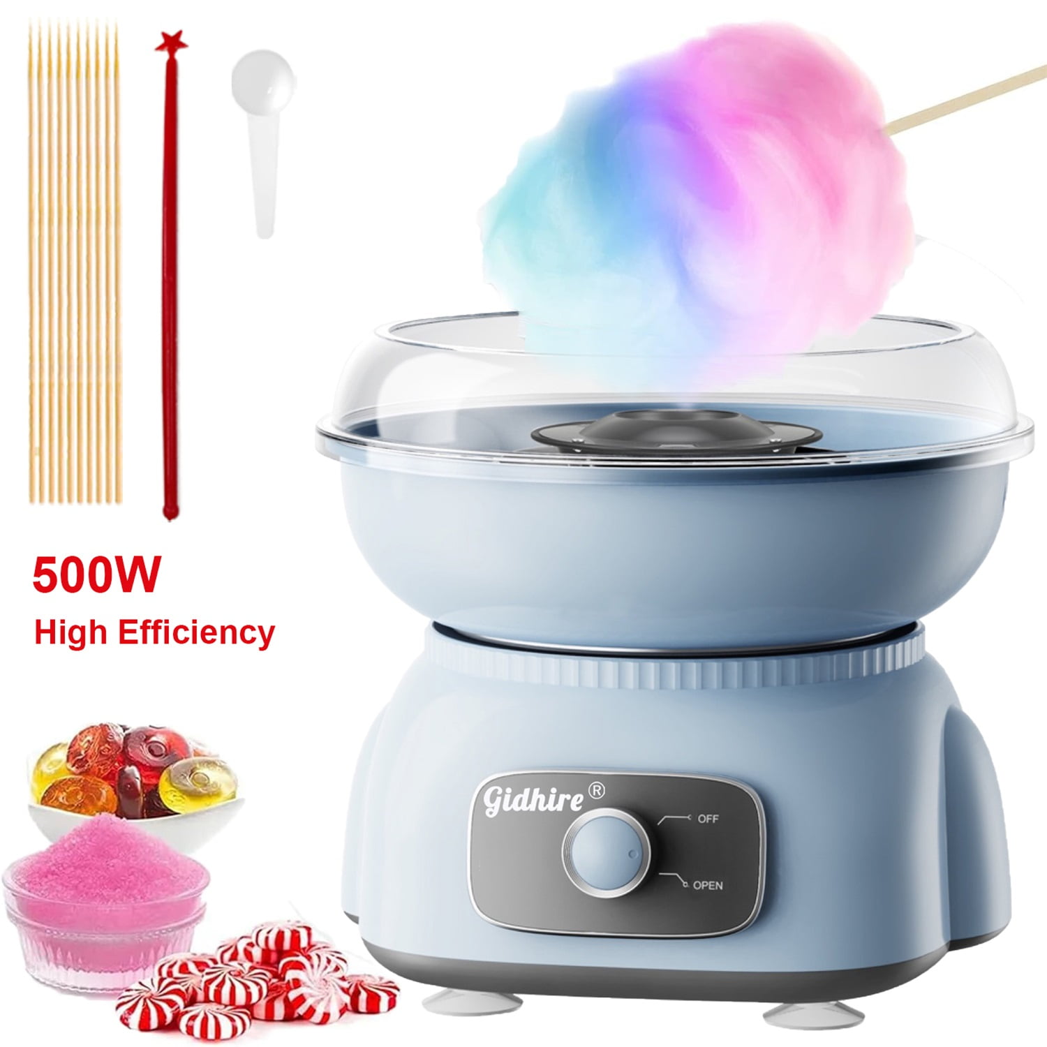 Cotton Candy Machine,Gidhire 500W Cotton Candy Maker for Kids Gift ...
