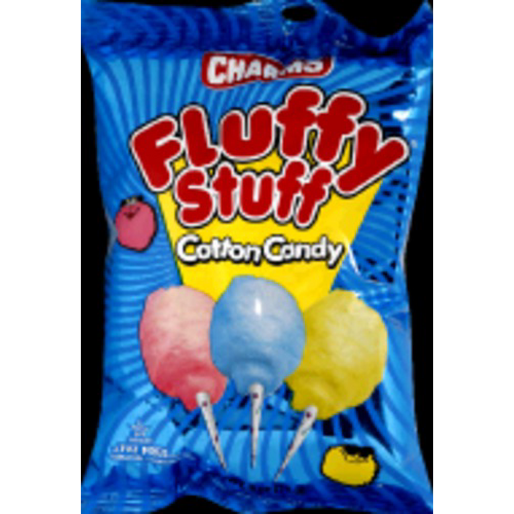 Charms Fluffy Stuff Cotton Candy, Carnival Mix Bulk Pack of 48 ...