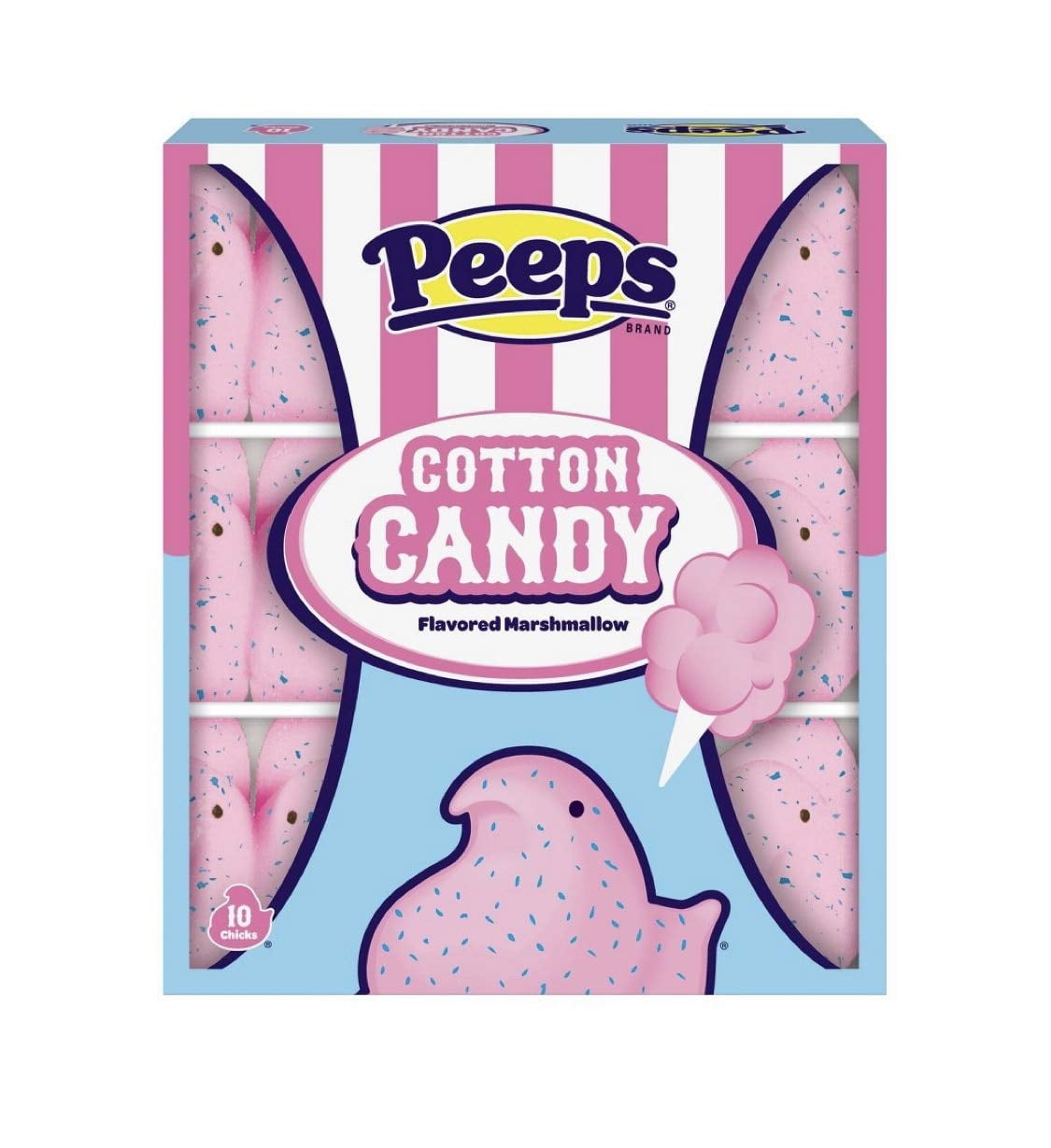 PEEPS Cotton Candy Flavored Chicks, Single Pack of 15, Easter Treats ...