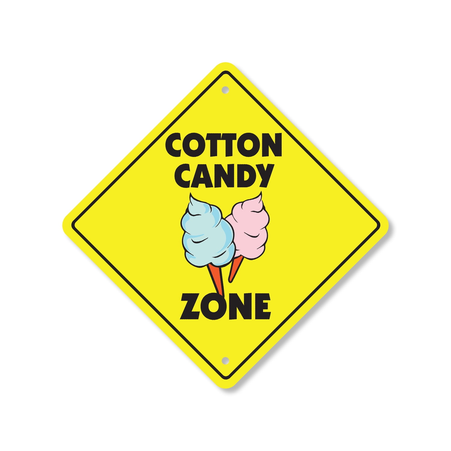 Cotton Candy Plastic Crossing Sign - 12 Inch X 12 Inch Xing Sign Gift ...