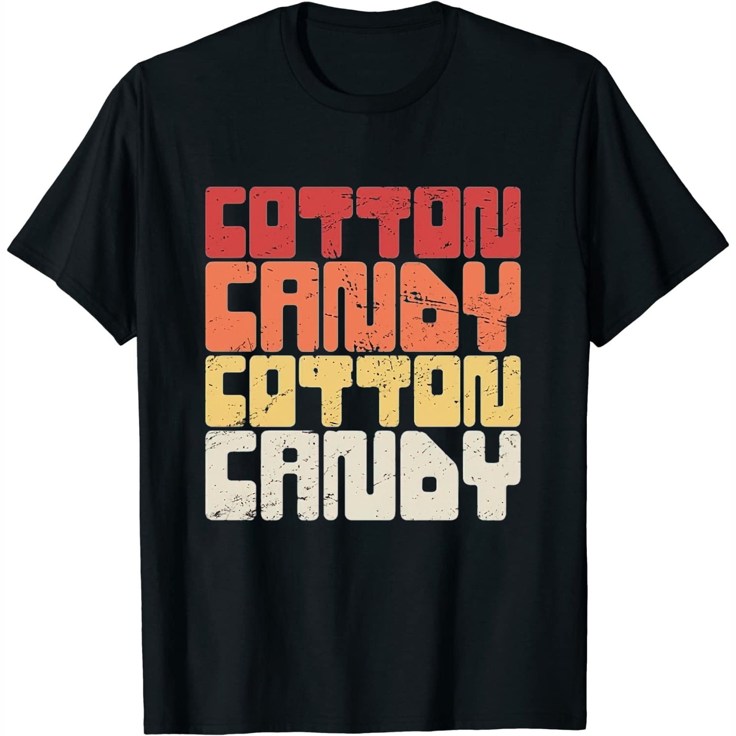 Cotton Candy / State Fair Carnival Candy Sweatshirt Black - Walmart.com