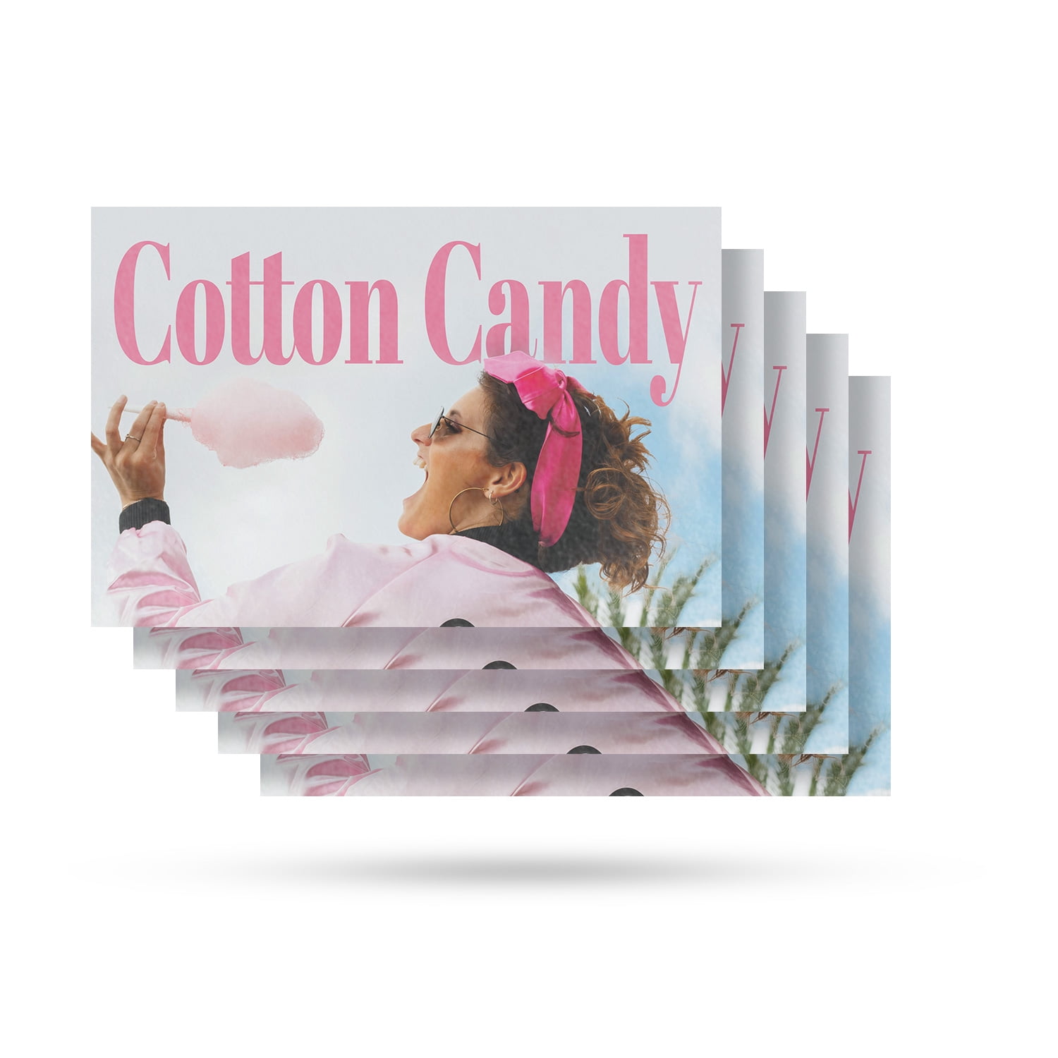 Cotton Candy Vinyl Decal 5 Pack of 18 Inch x 24 Inch Weatherproof Heavy ...