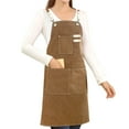 Cotton Canvas Cross Back Apron For Gardening Garden Chef Bartender Work ...
