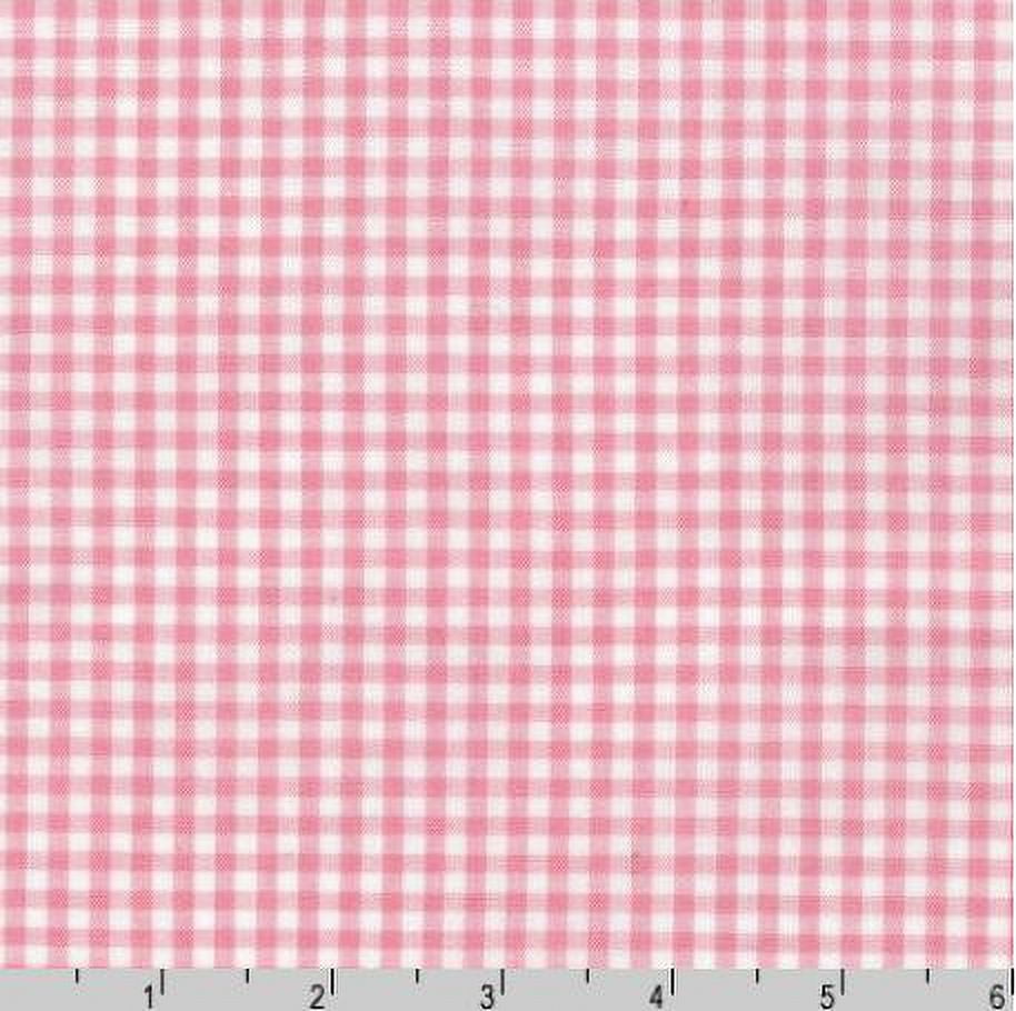 Cotton Carolina Gingham 1/8" Checks Checkered Plaid Patterned Pink ...