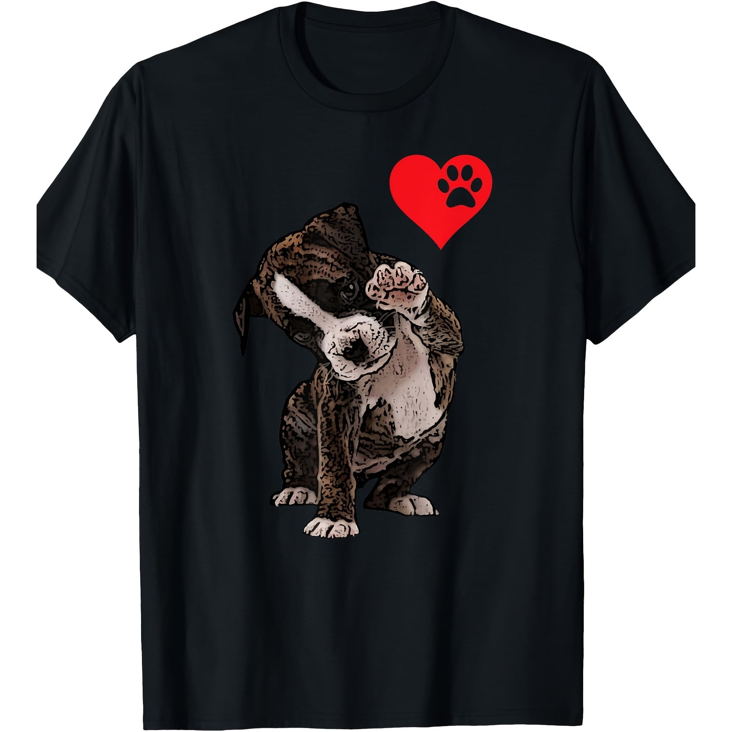 [Cotton Cartoon Dog Tee] 100% Cotton Cartoon Dog Lovers' T-Shirt ...
