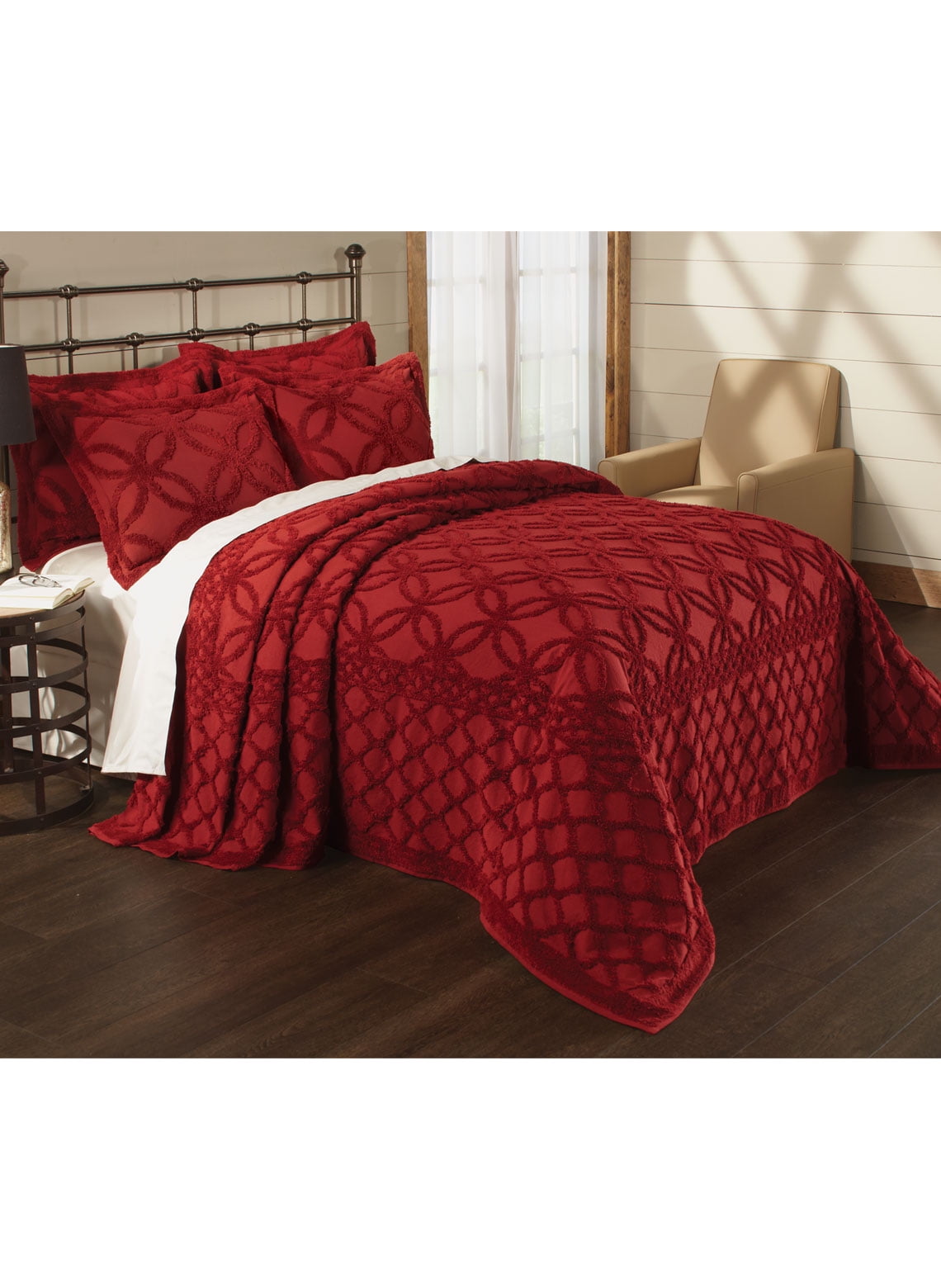 Cotton Chenille Bedspread - Full - Walmart.com