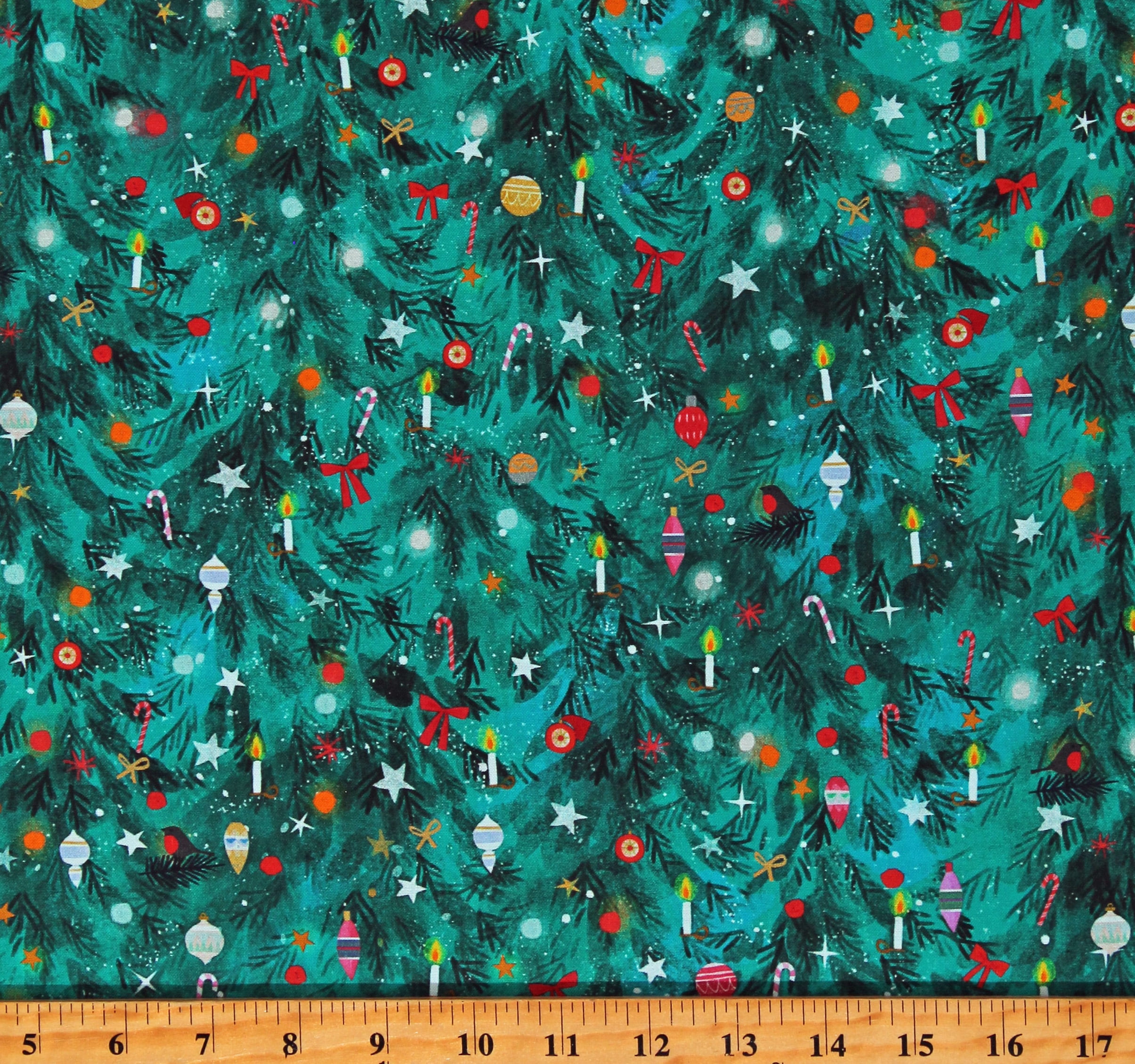 Cotton Christmas Tree Branches Ornaments Holidays Winter Jingle Pals ...