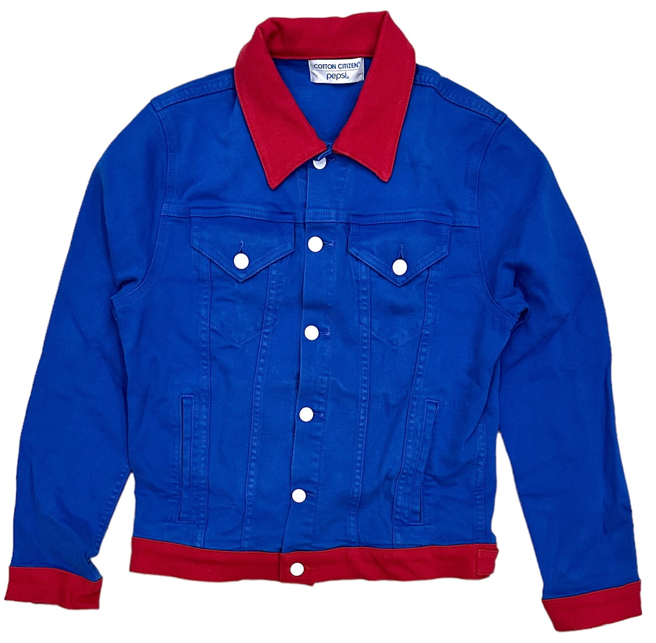 Cotton Citizen X Pepsi Men's Vintage Denim Jacket in Blue/Red (Small ...