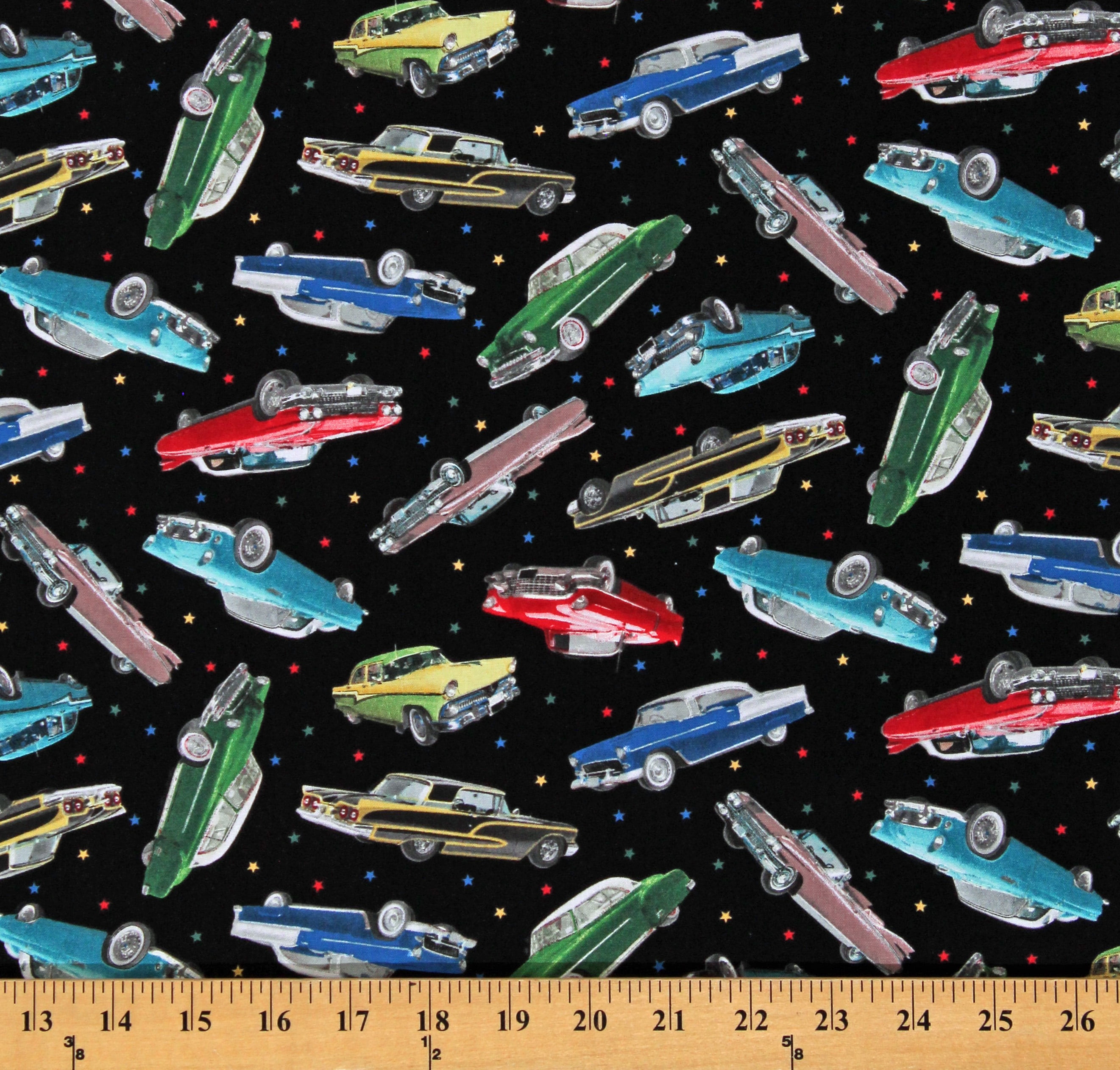 Car Print Fabric