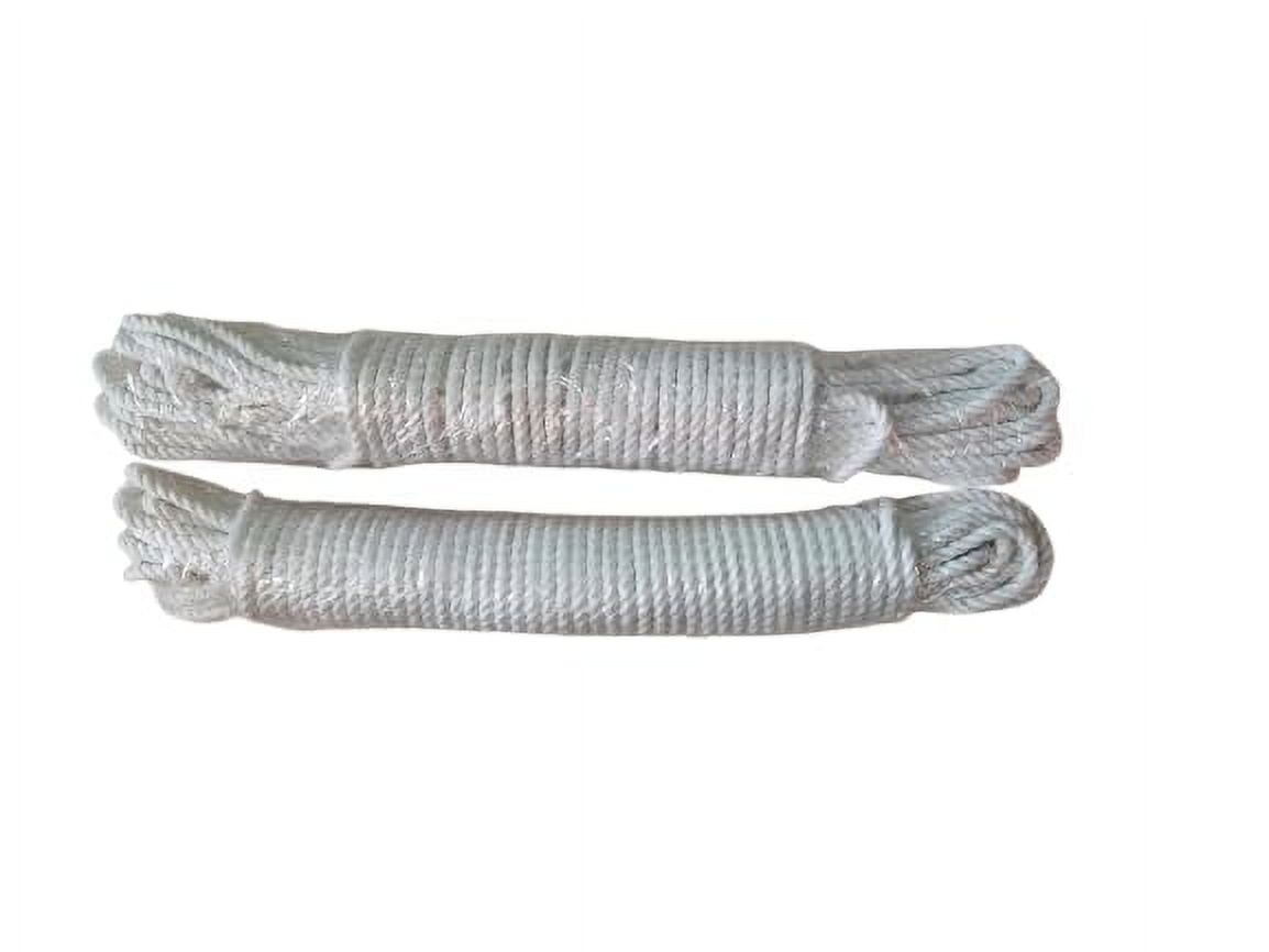 Cotton Clothesline Rope Set of 2 White - Walmart.com