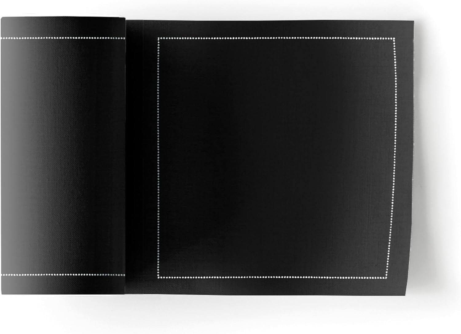 Cotton Cocktail Napkin - 4.3 x 4.3 in - 50 units per roll - Black ...