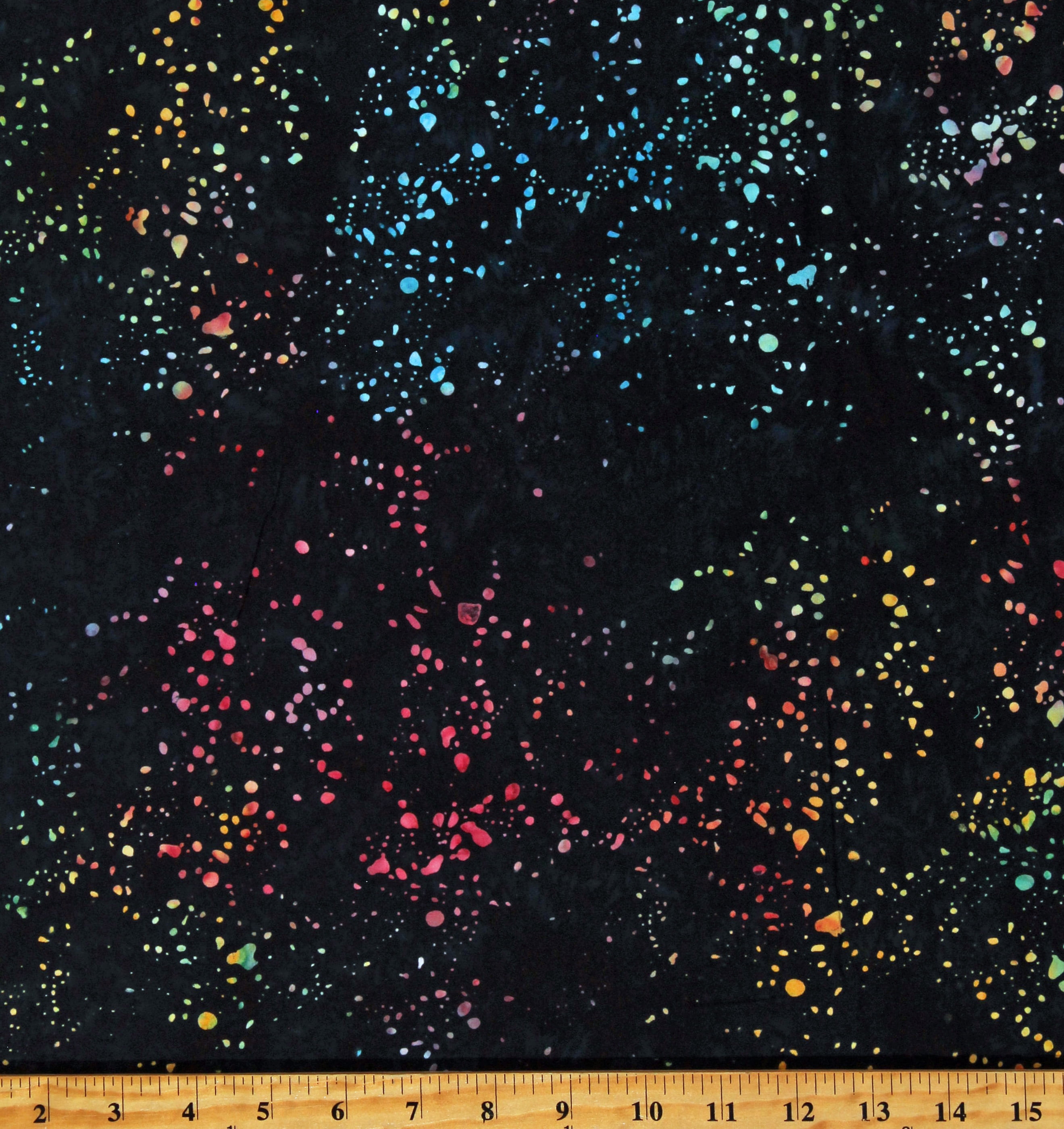 Cotton Colorful Paint Splatter Spots Painting Multi-Colored Paint ...