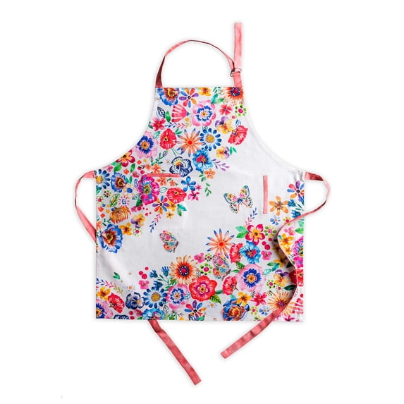 Cotton Cooking Apron 026 - Happy Florals - High Summer, 1 Count ...