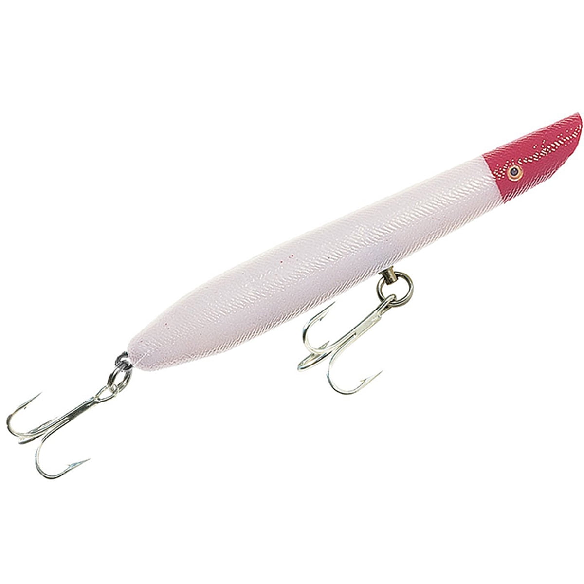 Cotton Cordell 7" Pencil Popper 2 oz Fishing Lure - Pearl/Red Head ...