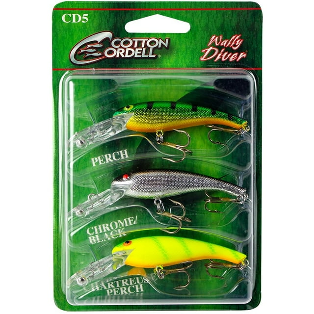 Cotton Cordell Wally Diver Triple Threat Fishing Lures - Walmart.com